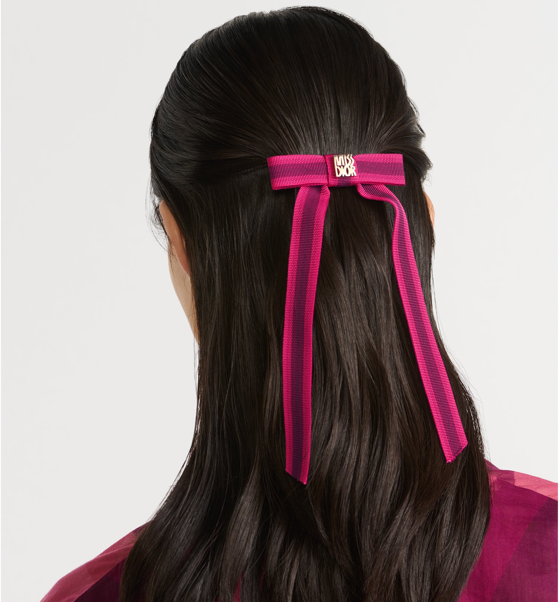 Miss Dior - Dior Twist Bow with Dior Bayadère Motif Pink and Purple ...