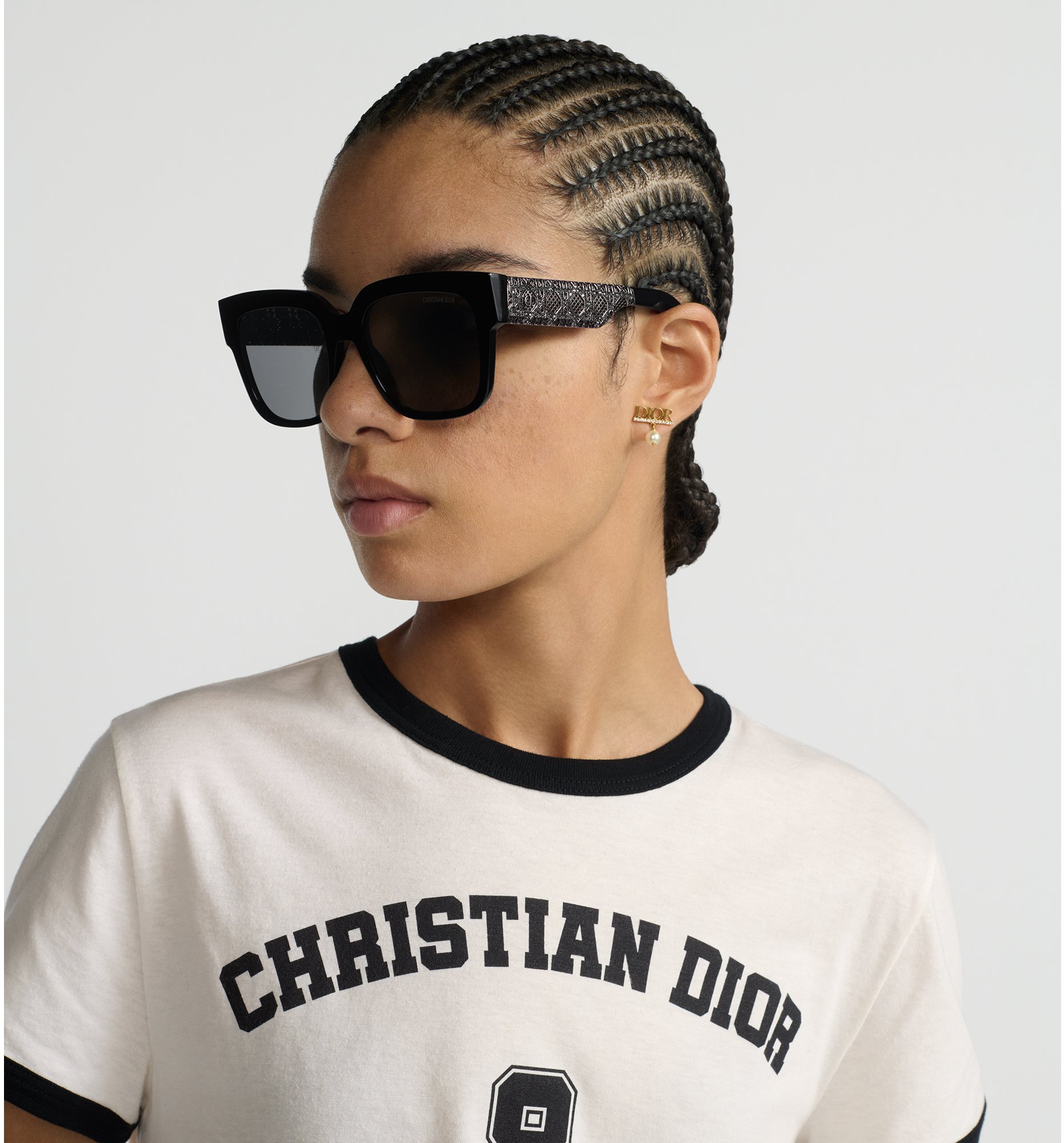 DioRésille S1F Black Square Sunglasses | DIOR