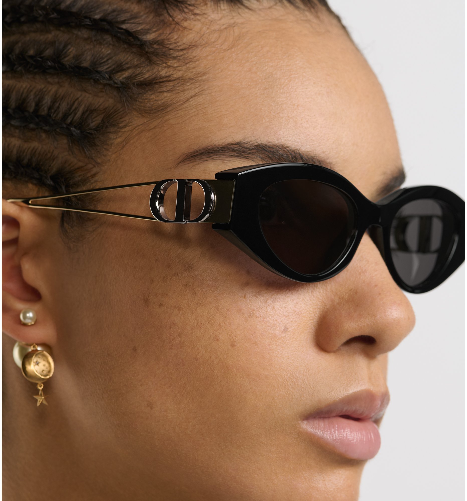 30Montaigne B6I Zwarte vlinderzonnebril | DIOR