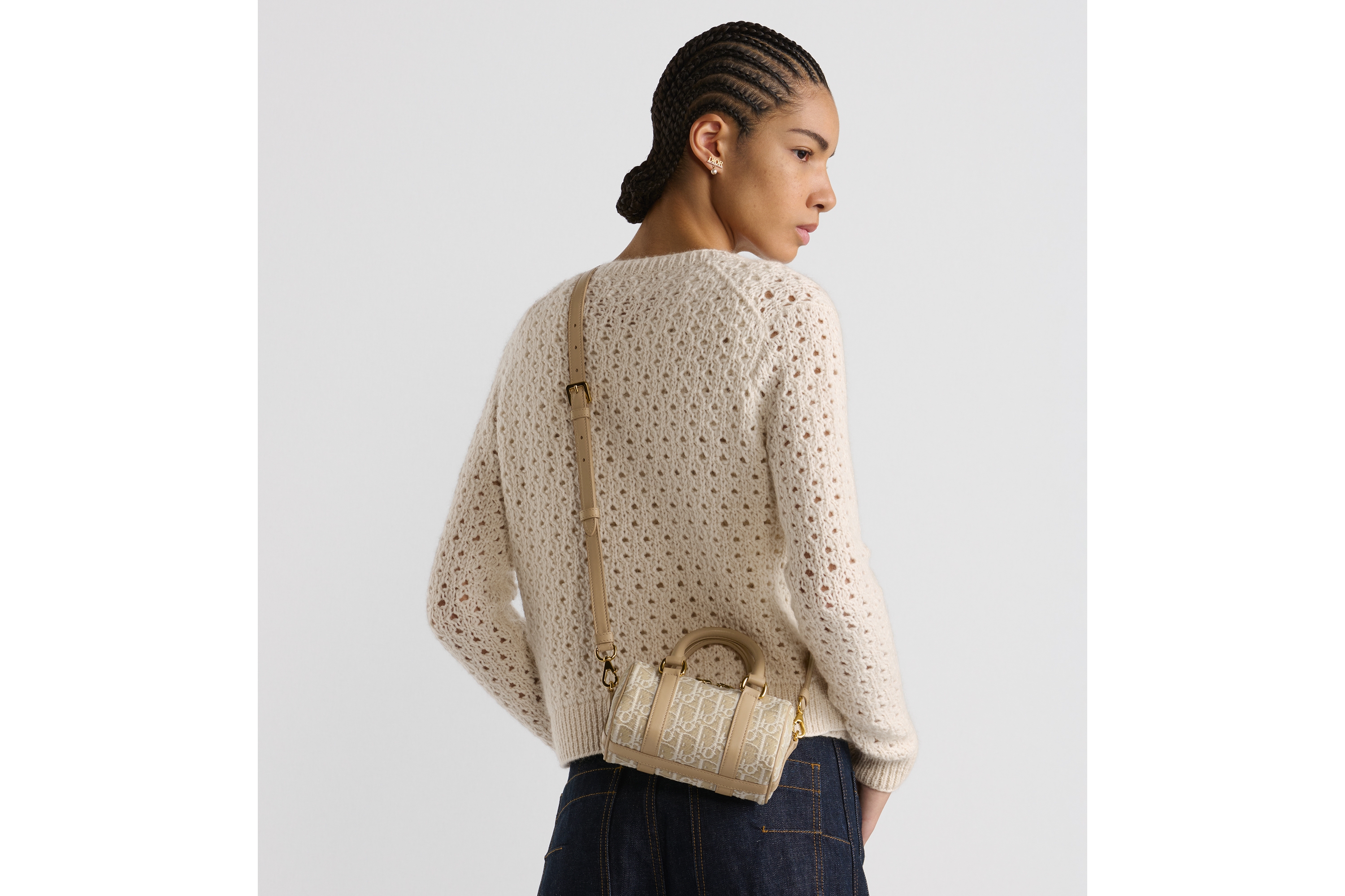 Dior Groove 17 Nano Bag Natural Dior Oblique Jacquard | DIOR