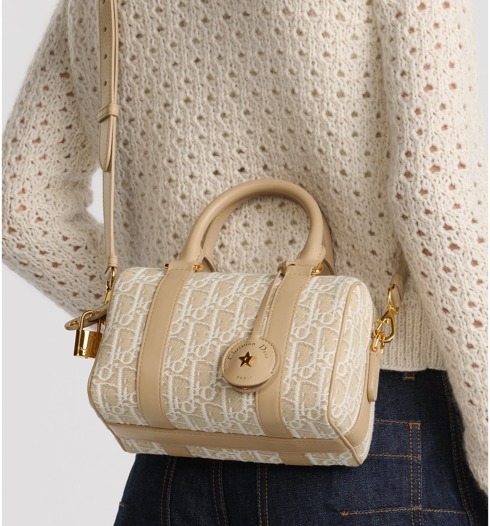 Dior Groove 20 Bag Natural Dior Oblique Jacquard | DIOR