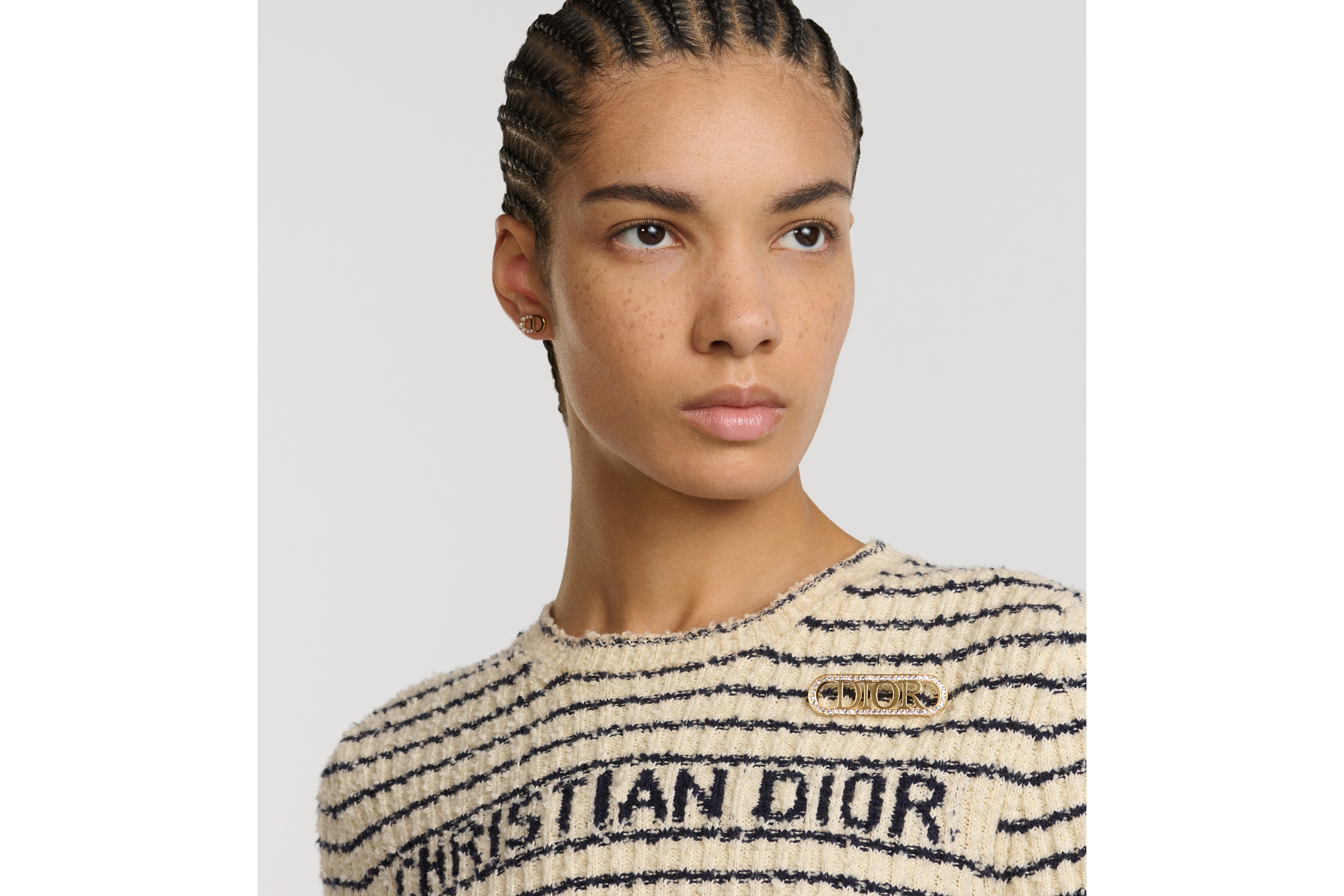 Dio(r)evolution Brooch Gold-Finish Metal and Silver-Tone Crystals | DIOR