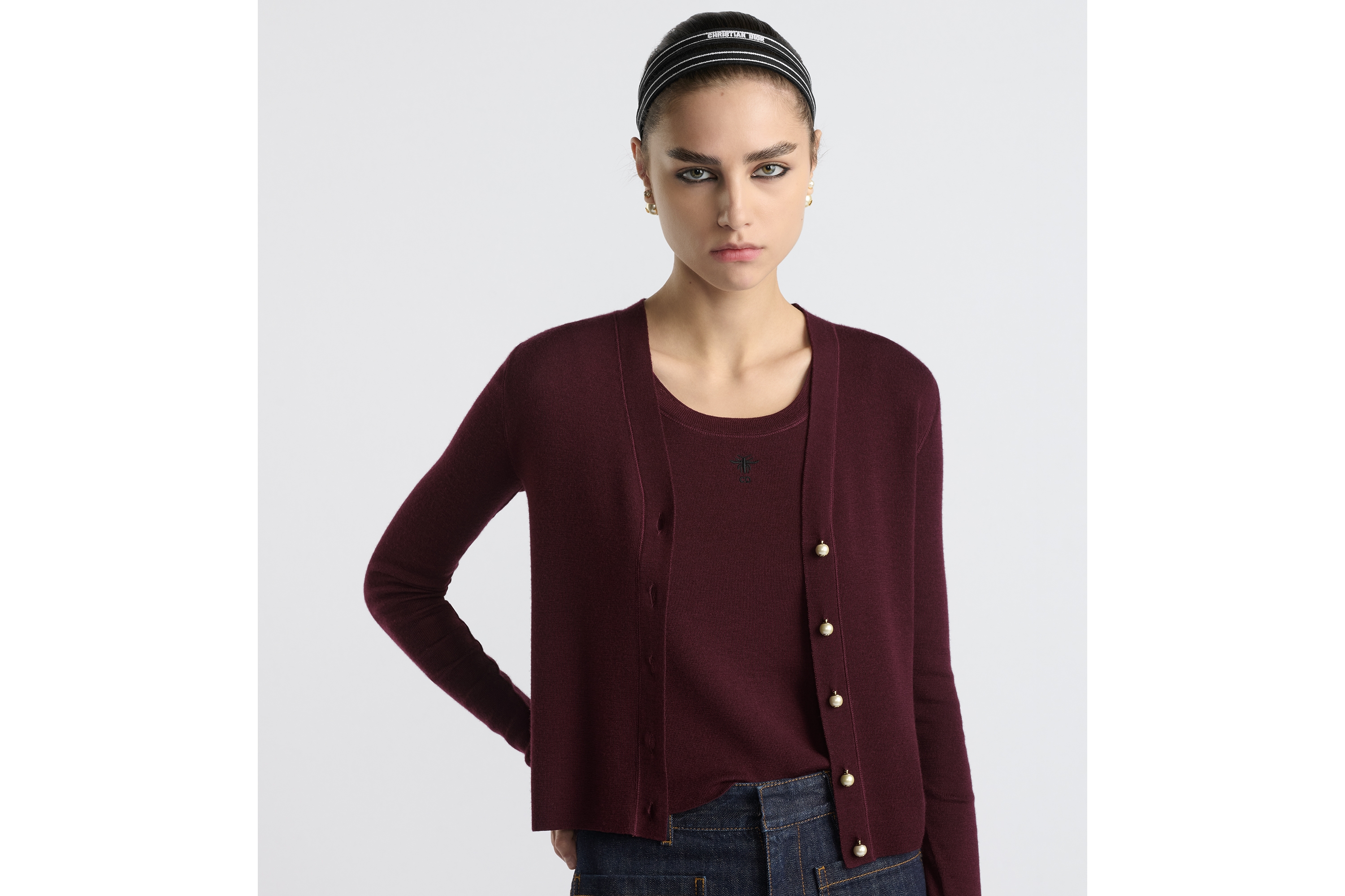 Twin-set Maille de cachemire et soie prune | DIOR