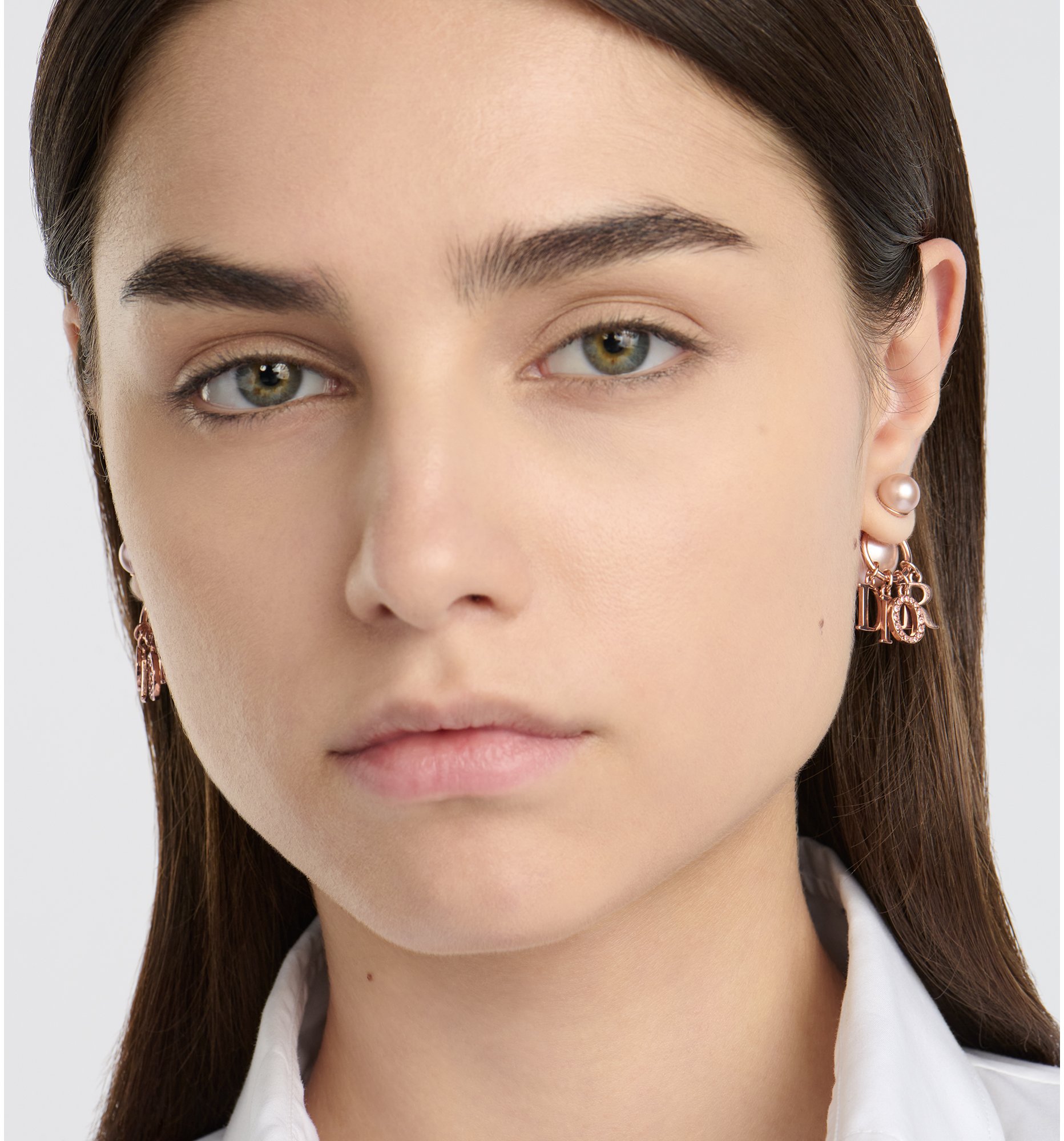 Dior Tribales Earrings Pink-Finish Metal with Pink Resin Pearls and ...
