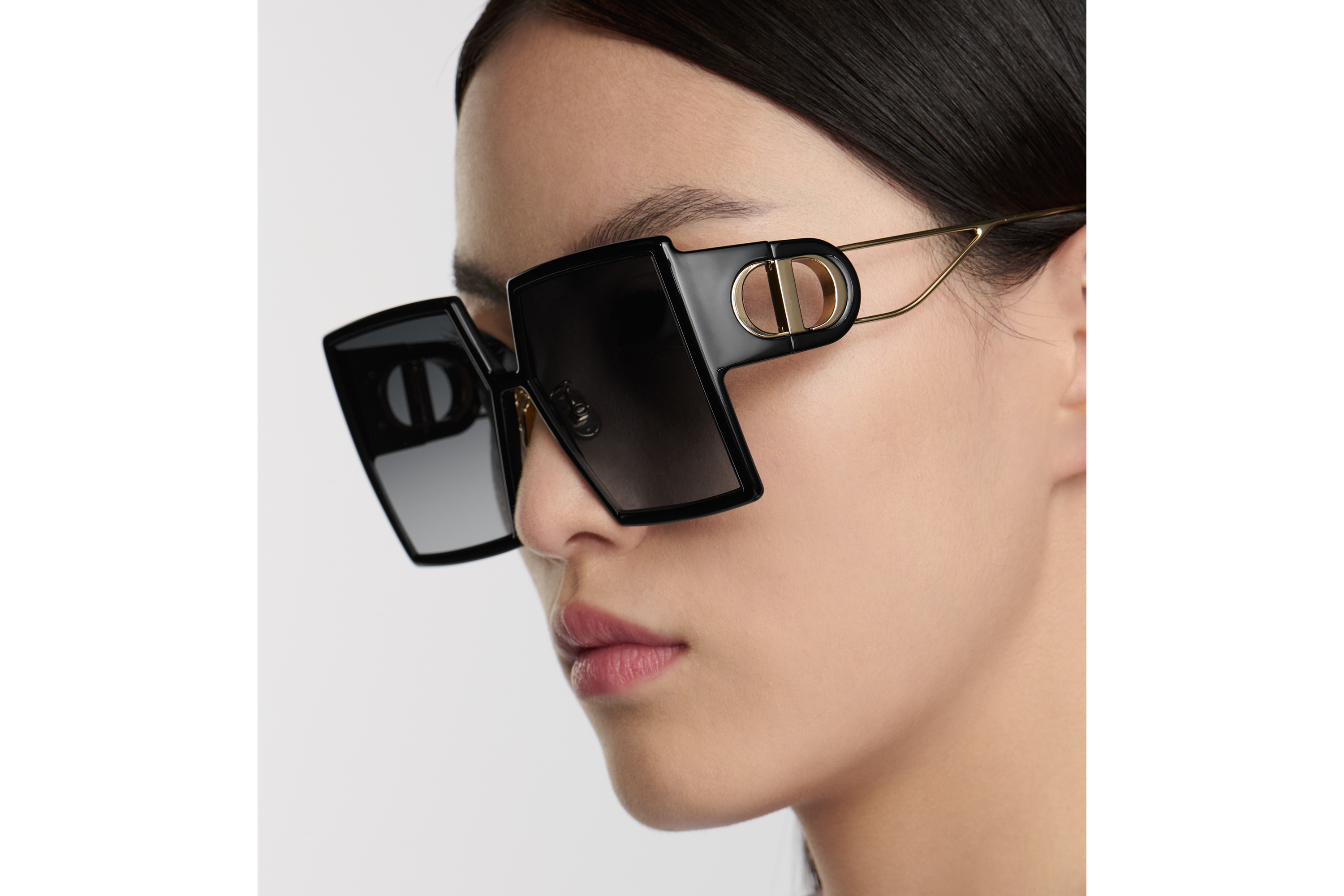 30Montaigne SU Oversized Black Square Sunglasses | DIOR