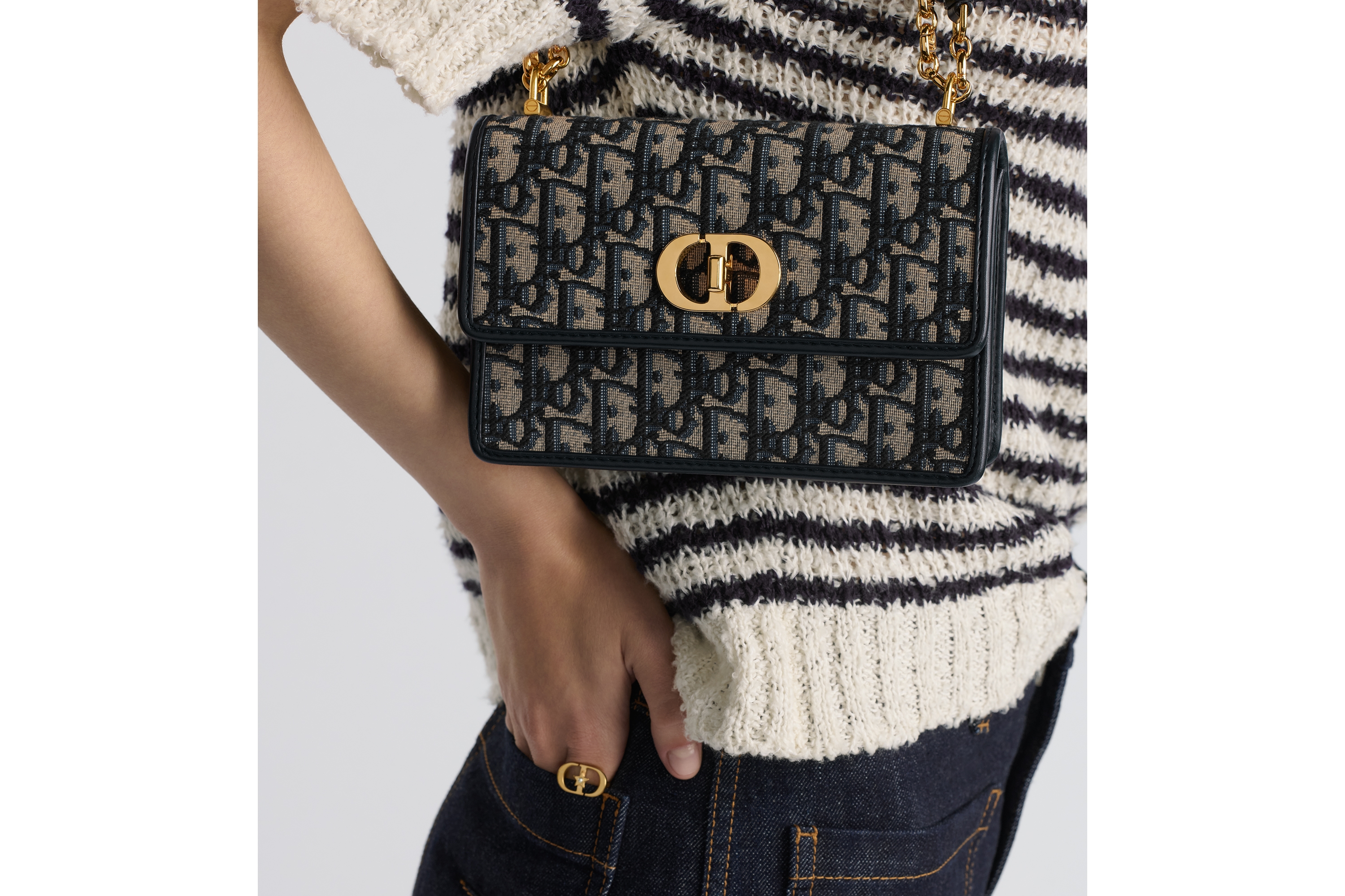 Miss Caro Mini Bag Blue Dior Oblique Jacquard | DIOR