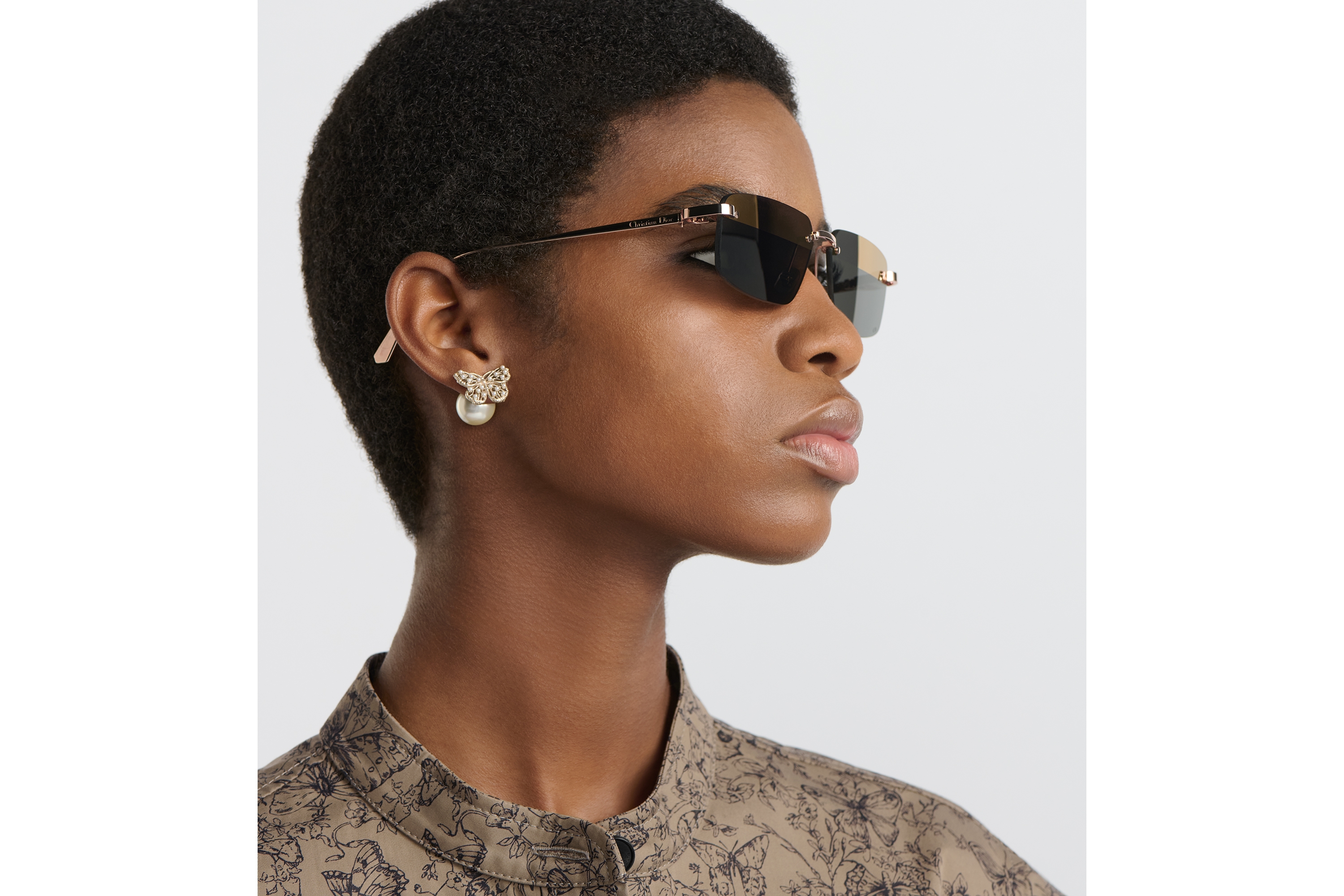 CDior S4U Gafas de sol rectangulares en dos tonos, nude oscuro con ...