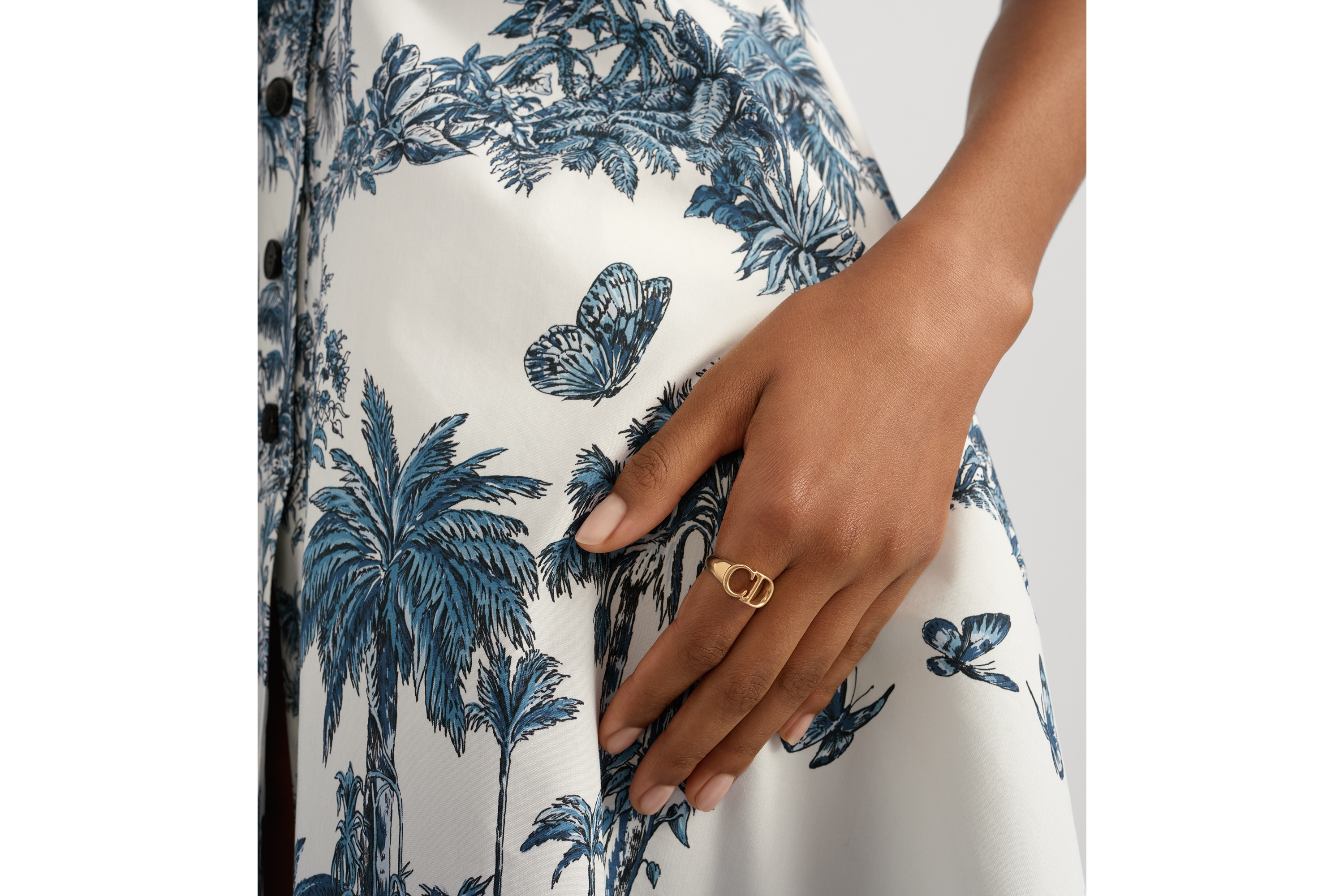 Anillo Saddle Metal dorado | DIOR