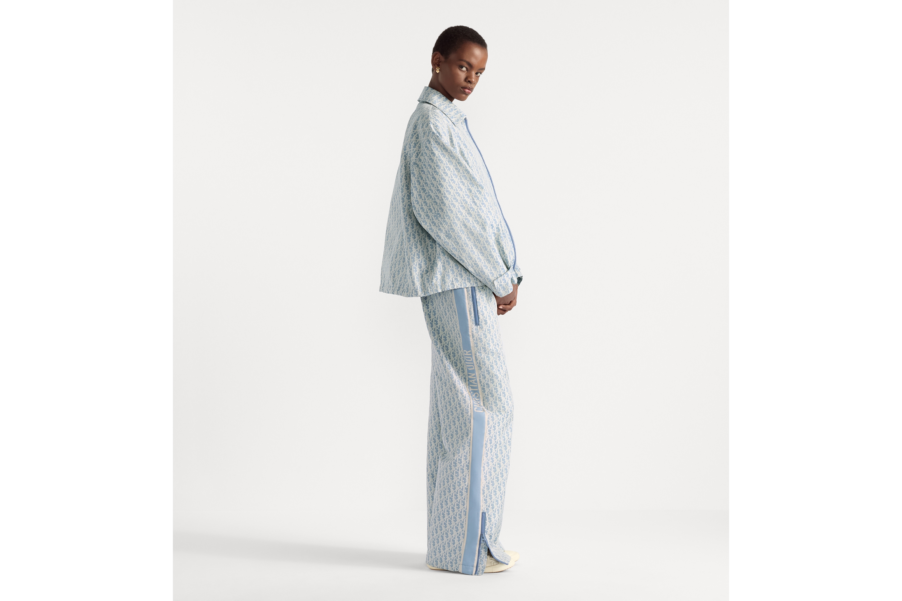 Dioriviera Jacket Blue and White Dior Oblique Jacquard Technical ...