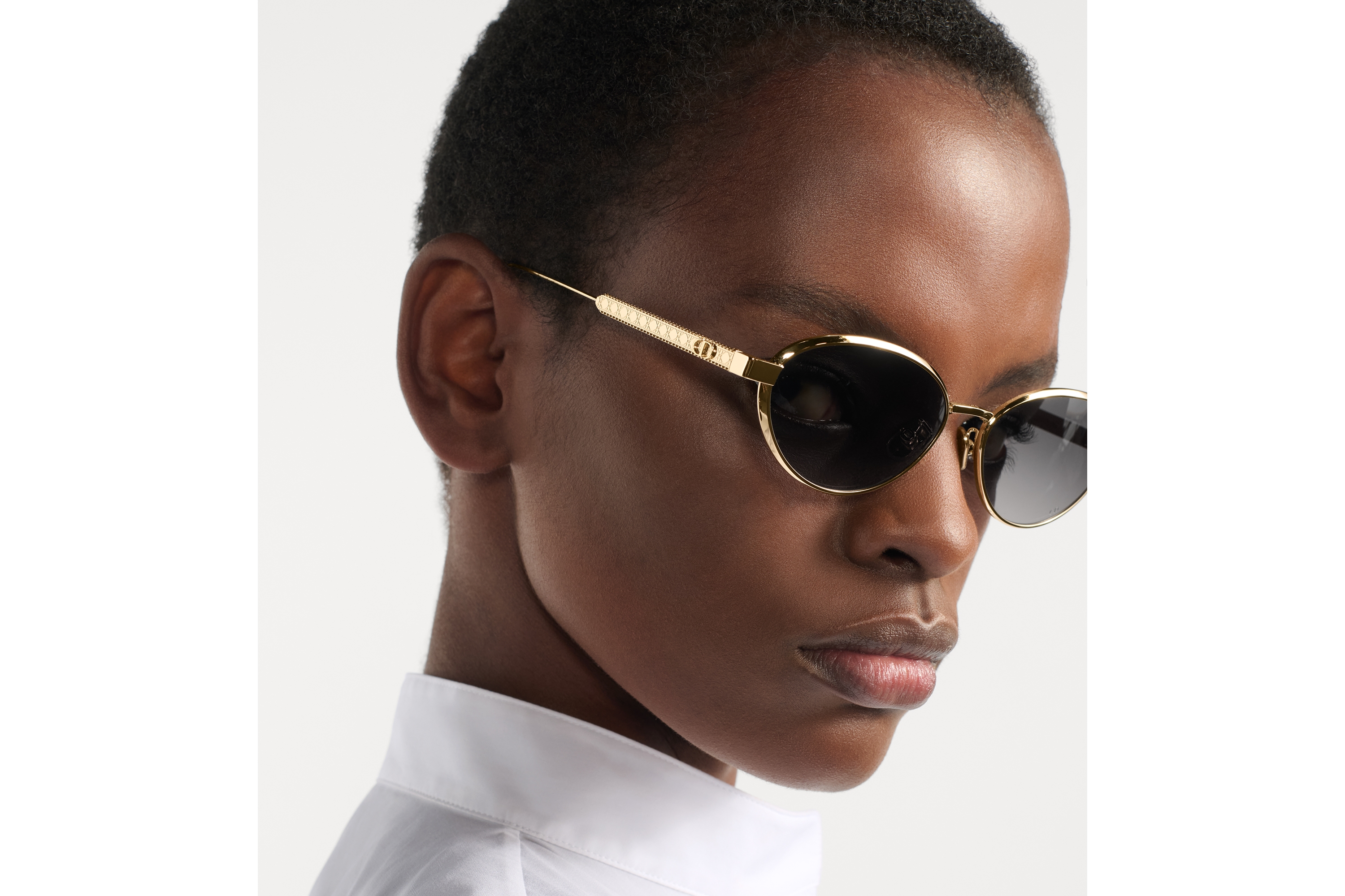 DiorCannage R1U Gradient Gray Oval Sunglasses | DIOR