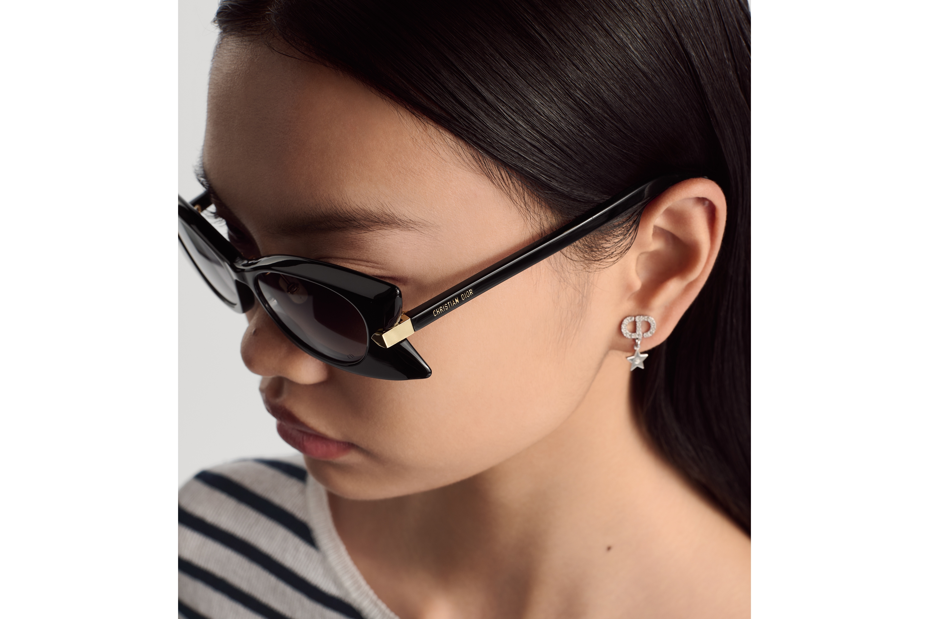 DiorButterfly S2F Black Rectangular Sunglasses | DIOR