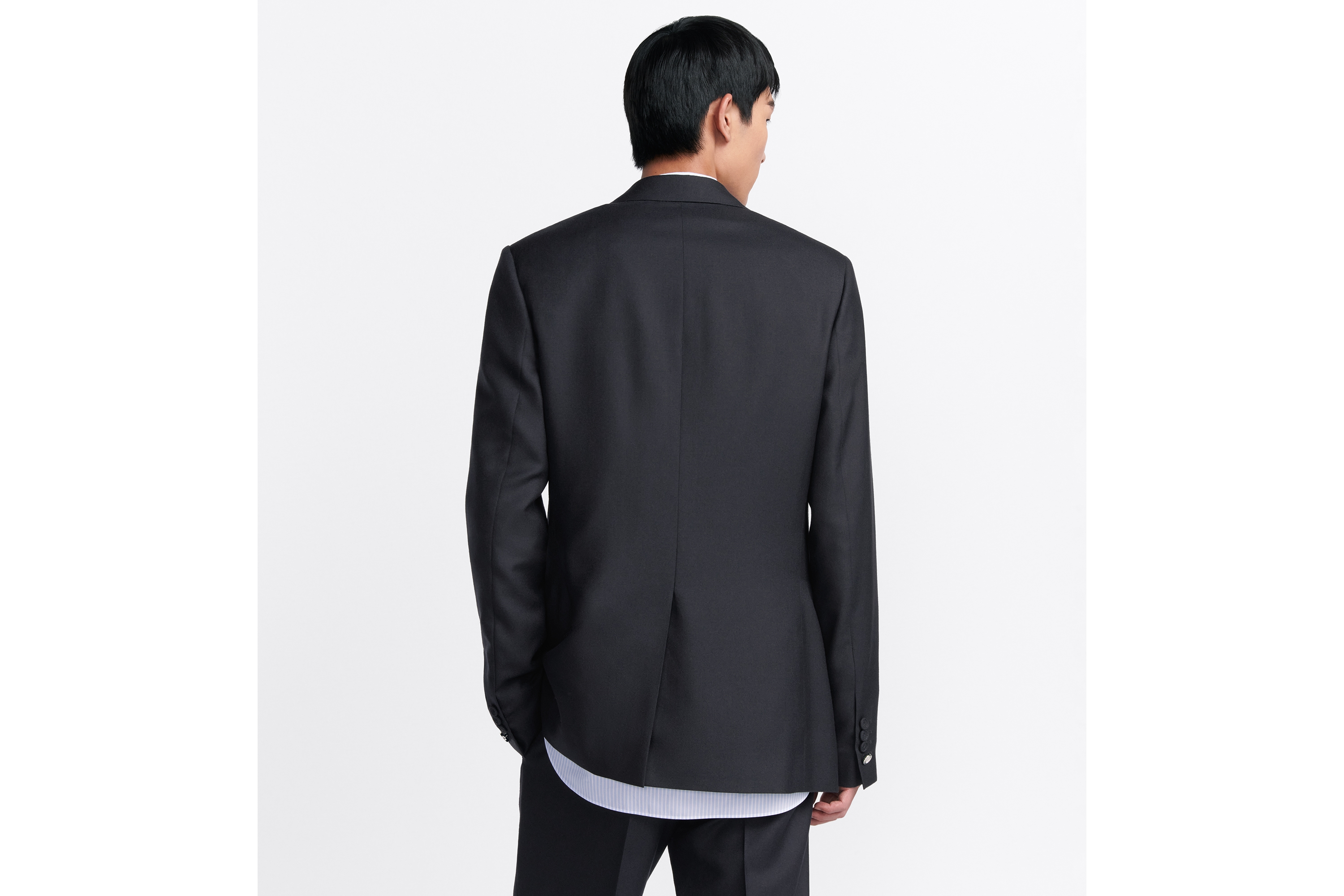 Dior Icons Jacket Blue Cashmere and Silk Twill | DIOR