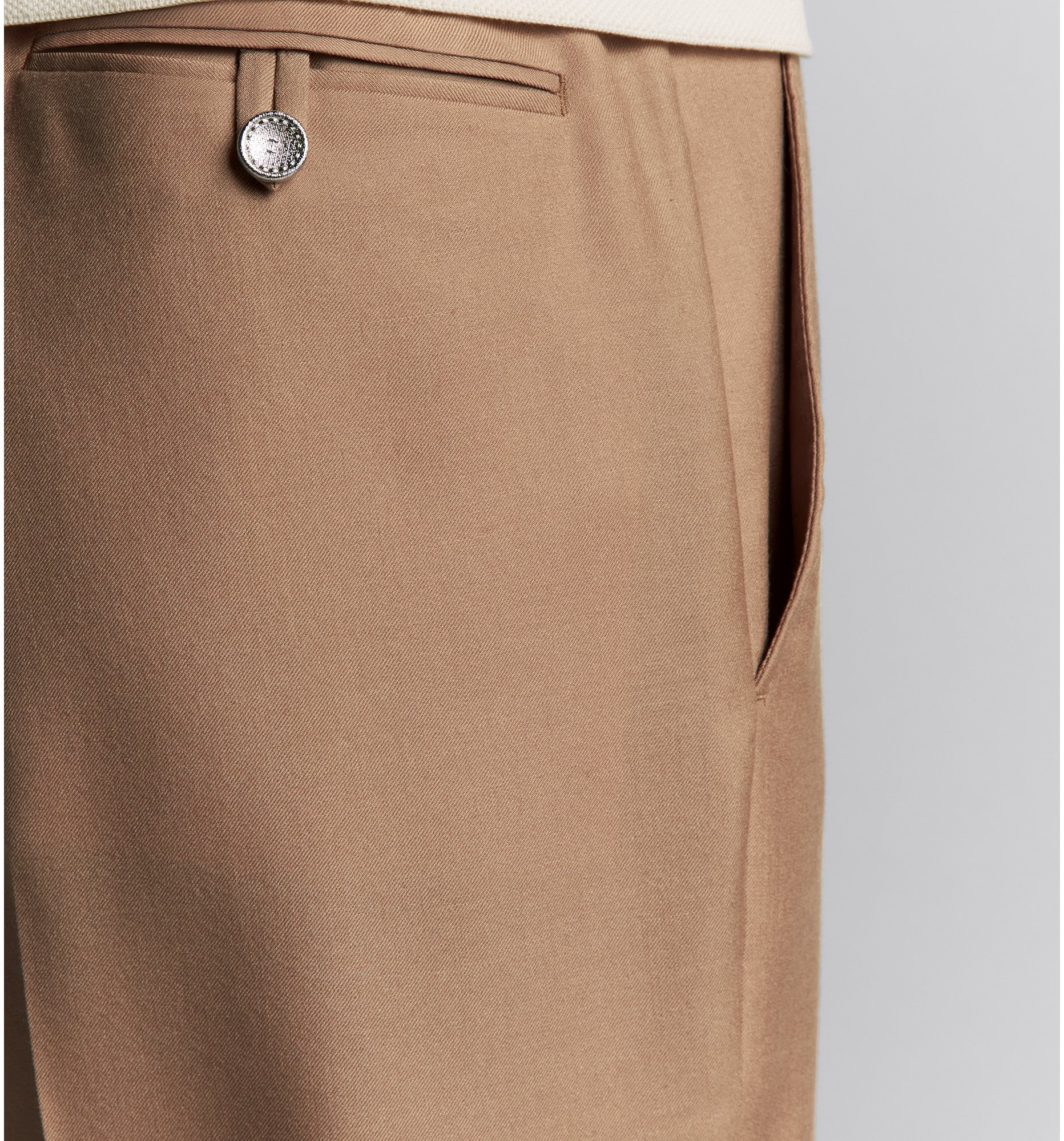 Dior Icons Pants Beige Cashmere and Silk Twill | DIOR