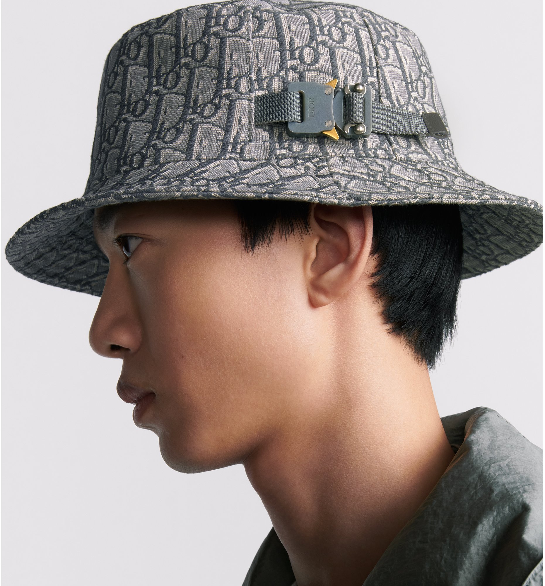 Dior Oblique Bucket Hat Deep Gray Dior Oblique Jacquard | DIOR
