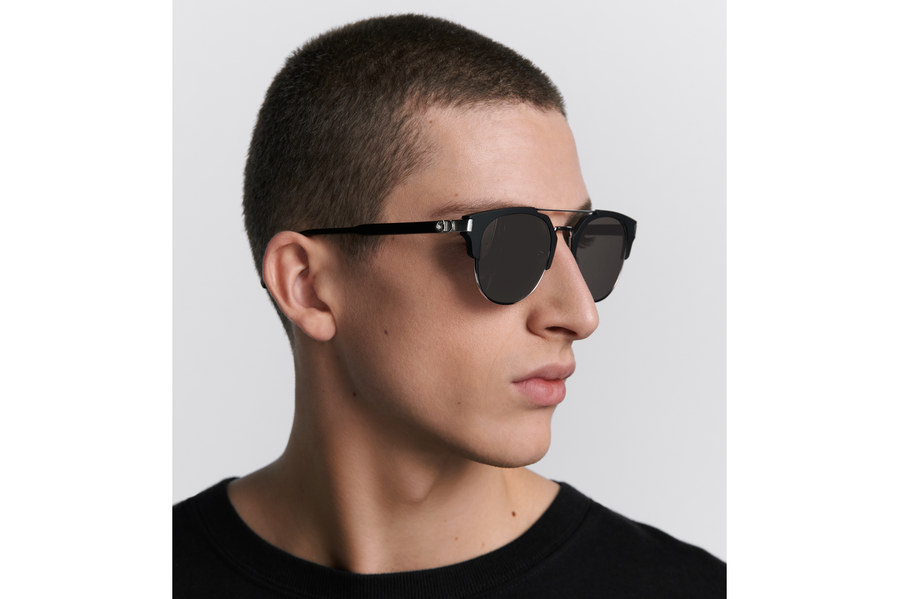 CD Icon R1U Óculos escuros com formato pantos cinza | DIOR