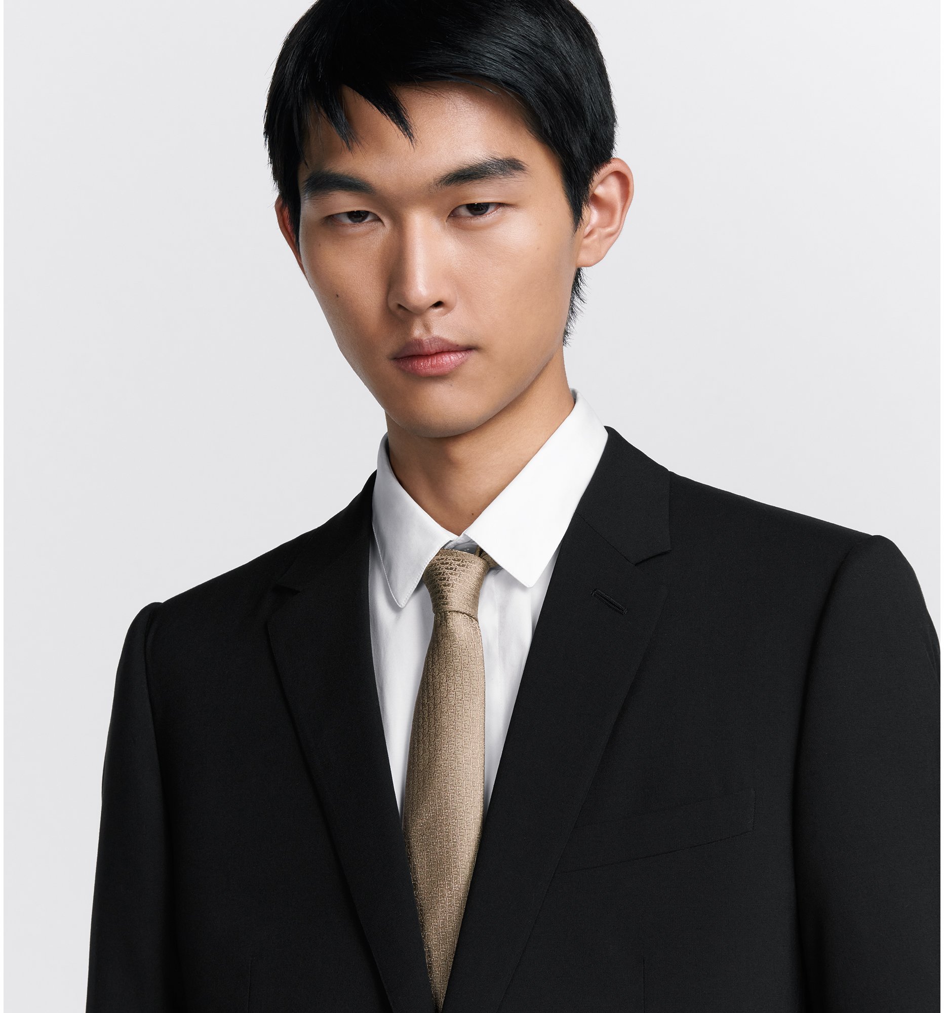 Dior Oblique Tie Beige Silk | DIOR