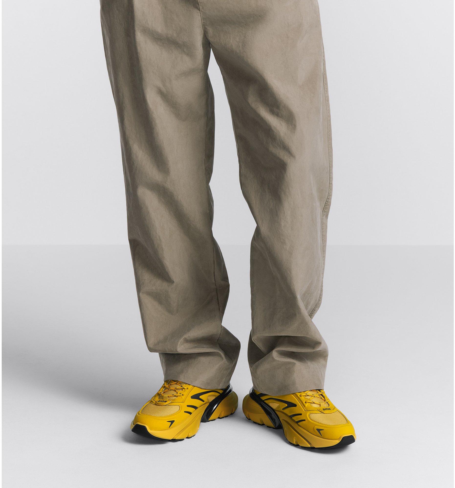 B44 Blade Sneaker Yellow Technical Mesh and Yellow Technical Fabric | DIOR