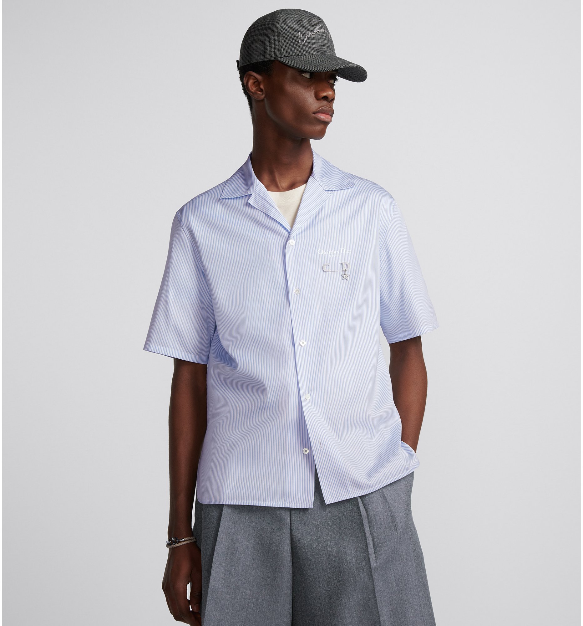 Camicia a maniche corte Christian Dior Couture Popeline di cotone e ...