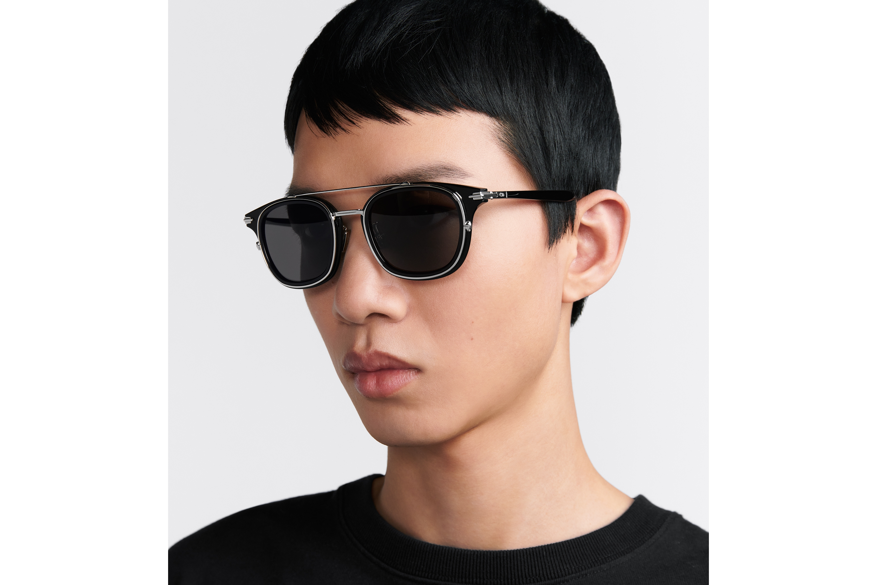 DiorBlackSuit S14F Bio-Acetate Black Square Sunglasses | DIOR