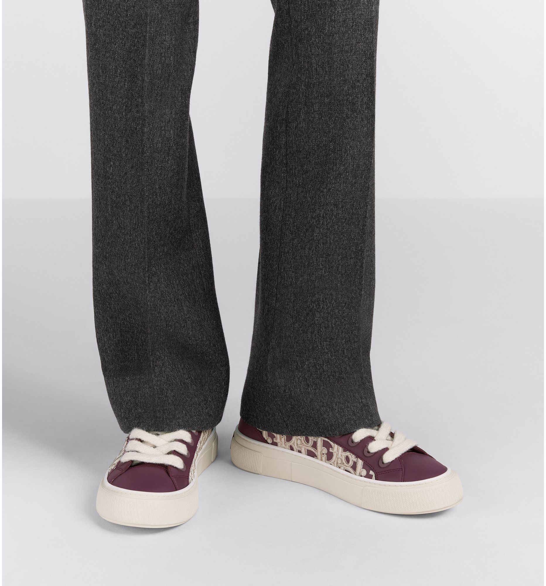 B33 Sneaker - LIMITED AND NUMBERED EDITION Burgundy Smooth Calfskin ...