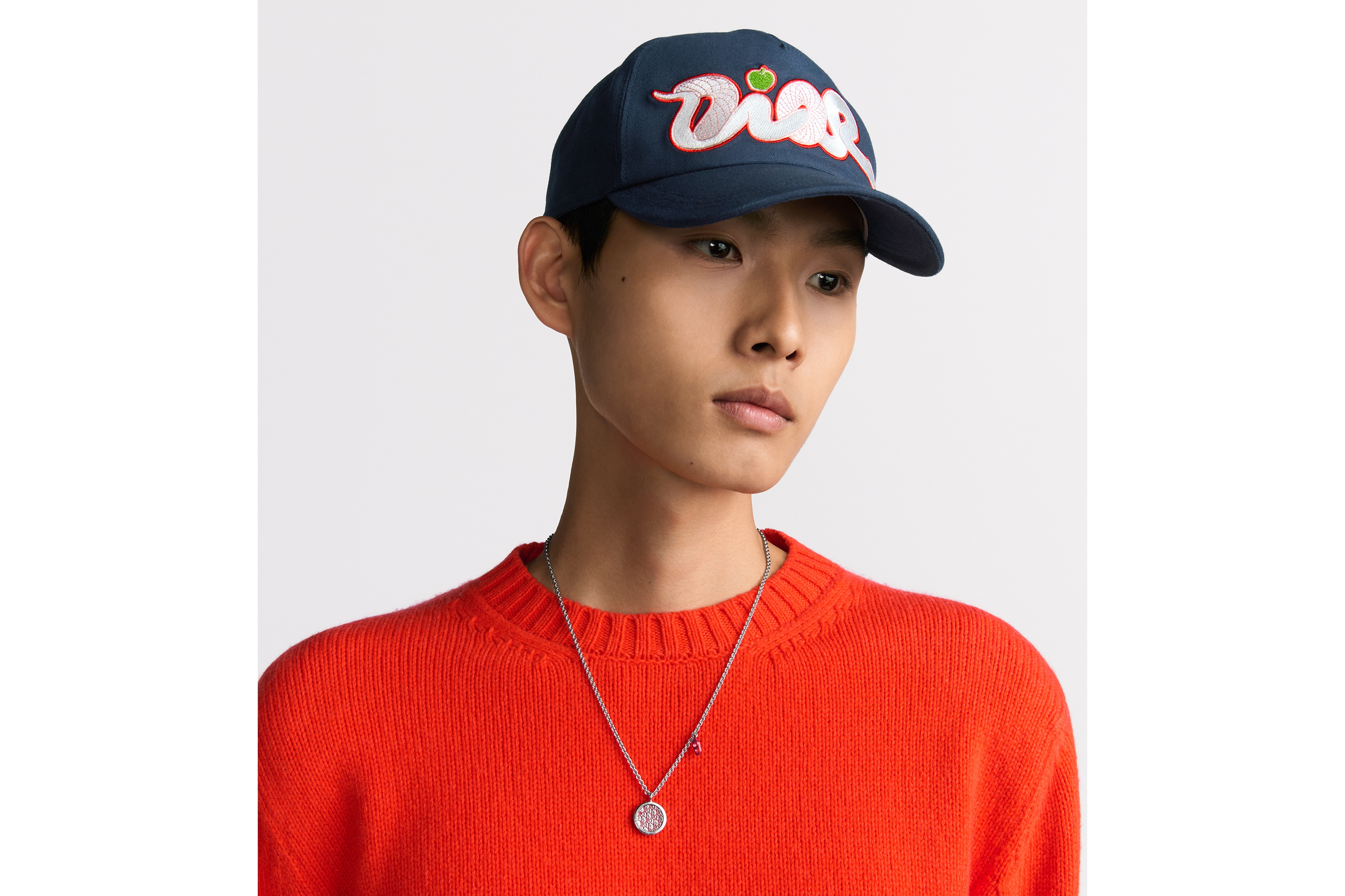 DIOR AND KAWS Cap Baumwolle in Marineblau | DIOR