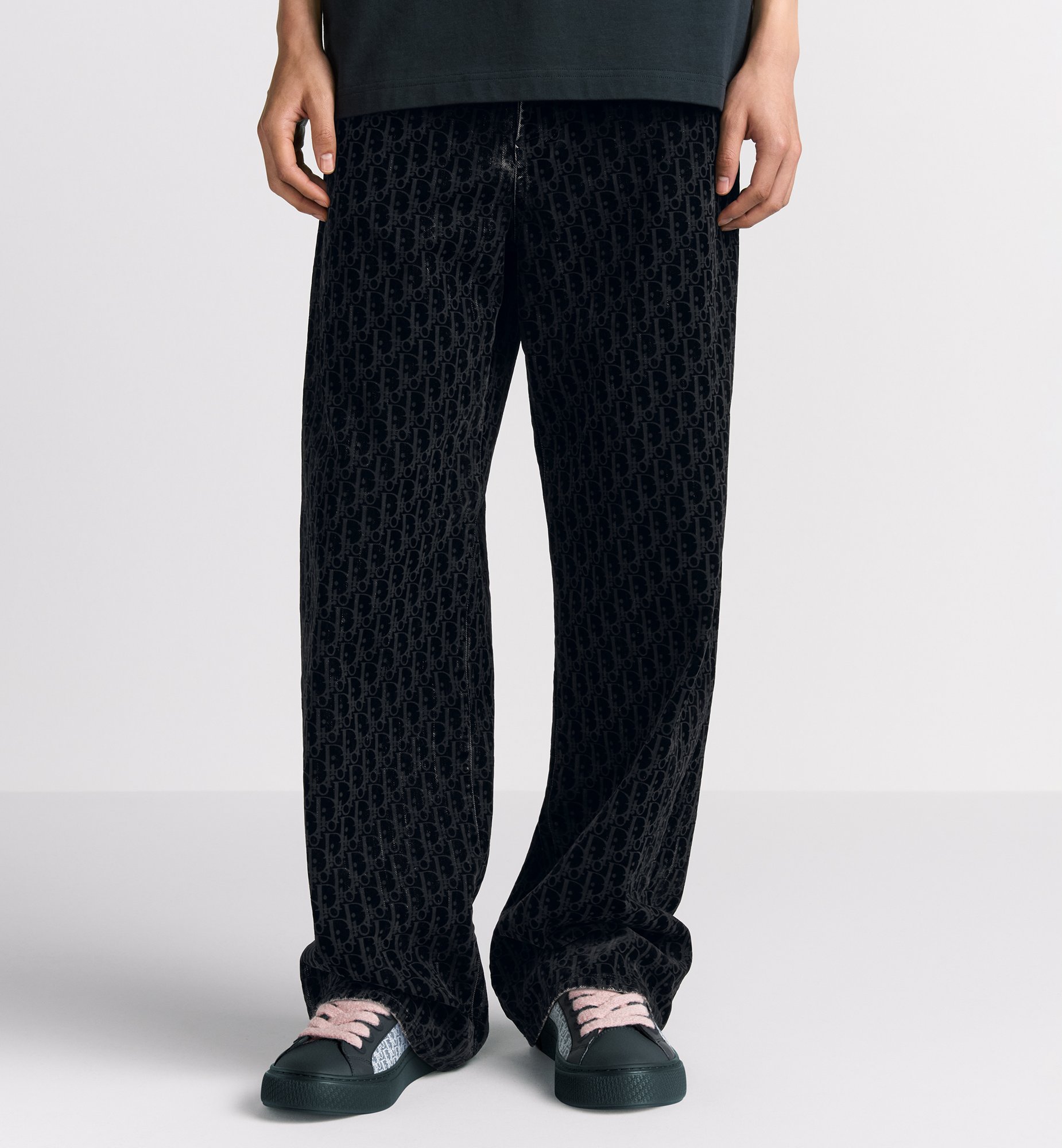 DIOR AND KAWS Dior Oblique Heritage Jeans Blue Cotton Denim DIOR AND KAWS Dior Oblique Heritage Jeans Blue Cotton Denim