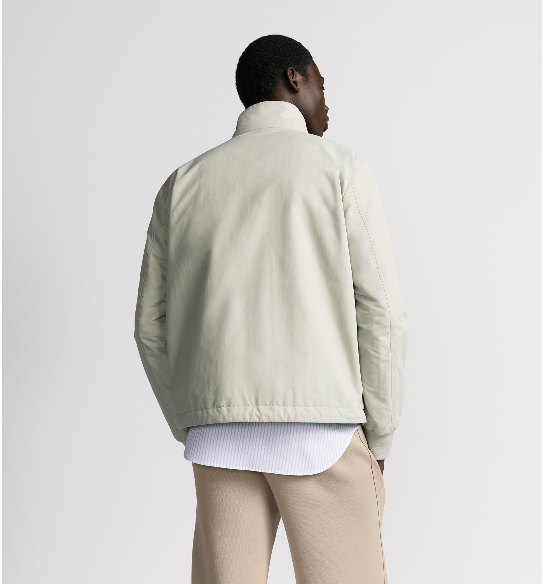 Harrington-jack met CD Icon Grijze technische stof | DIOR