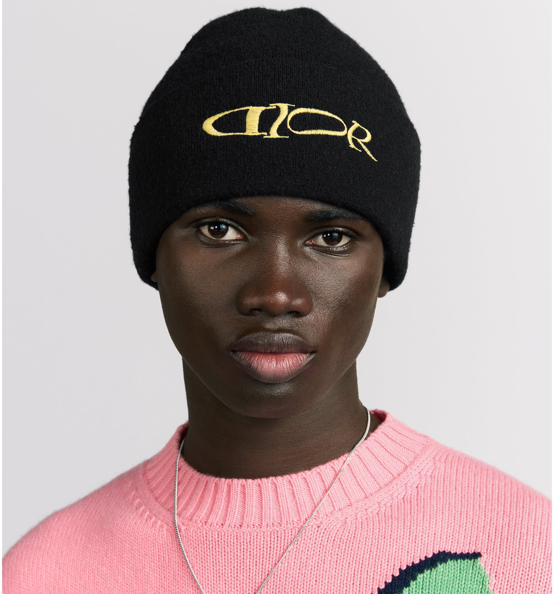 Bonnet DIOR AND LEWIS HAMILTON Maille de laine et cachemire mélangés ...