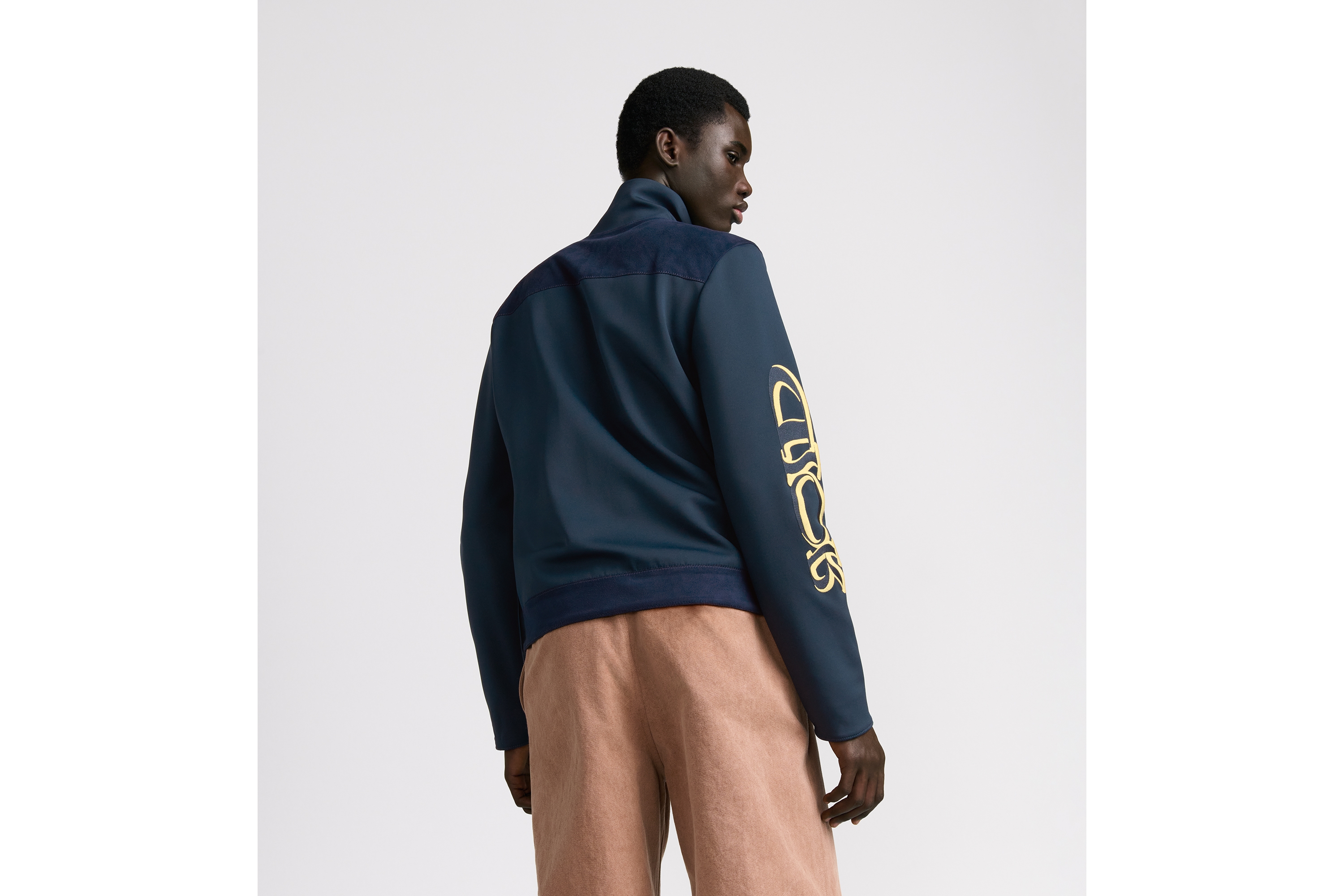 DIOR AND LEWIS HAMILTON Track Jacket Navy Blue Technical Interlock | DIOR