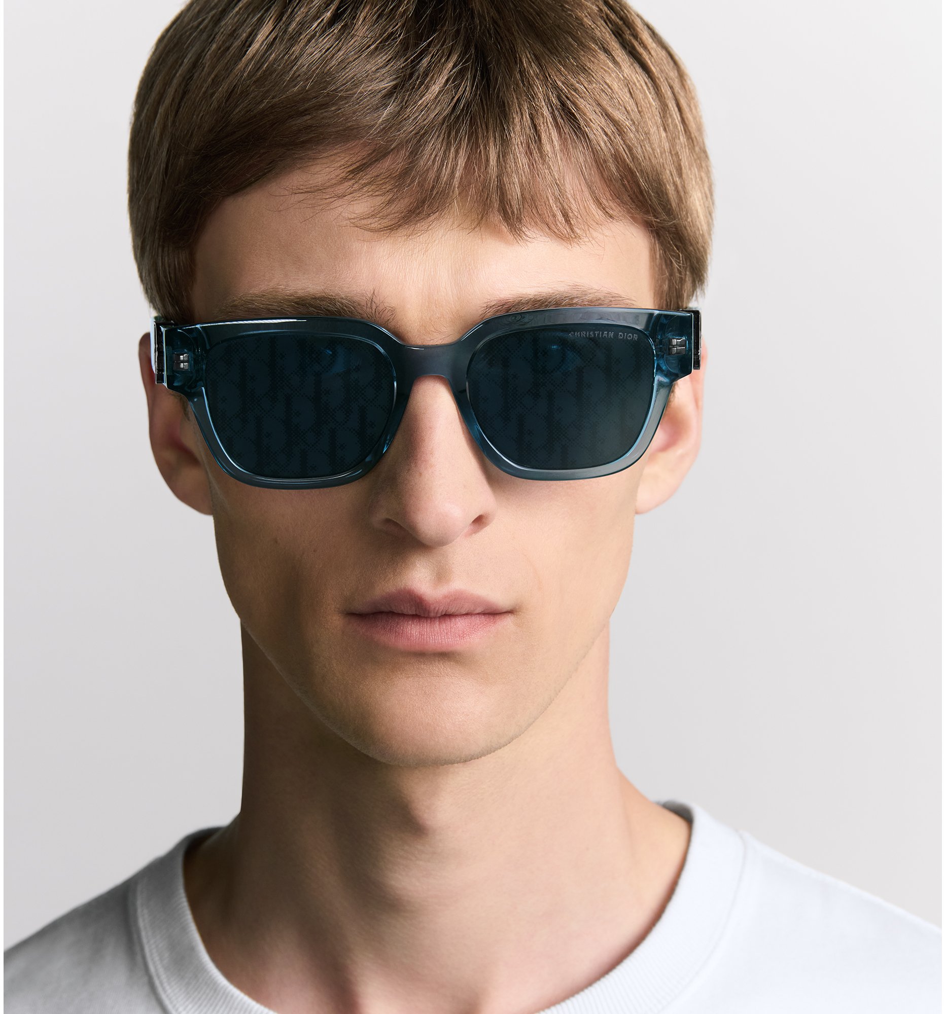 DiorOblique S1I Occhiali da sole squadrati blu trasparenti | DIOR