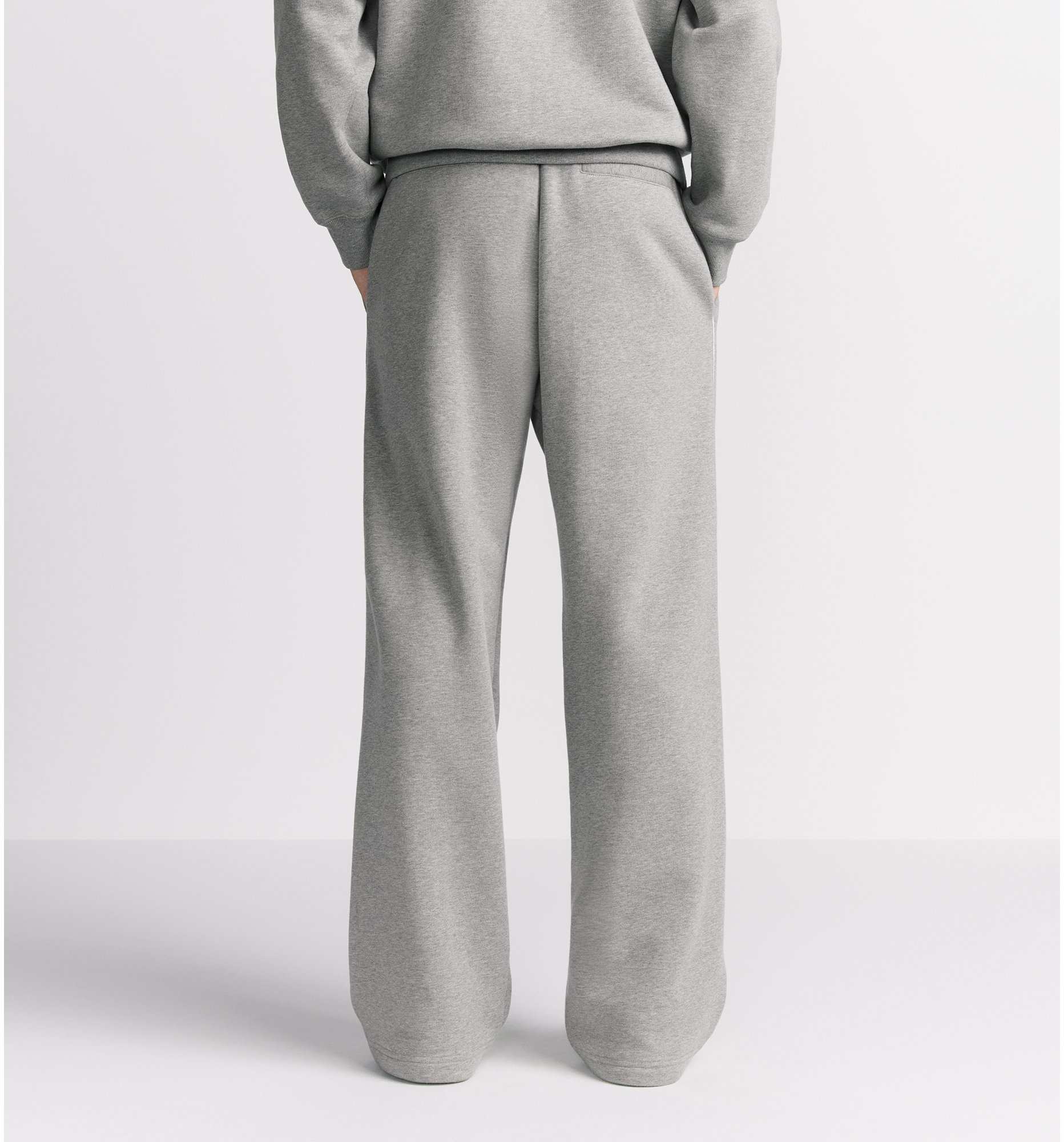 CD Icon Track Pants Gray Cotton Fleece | DIOR