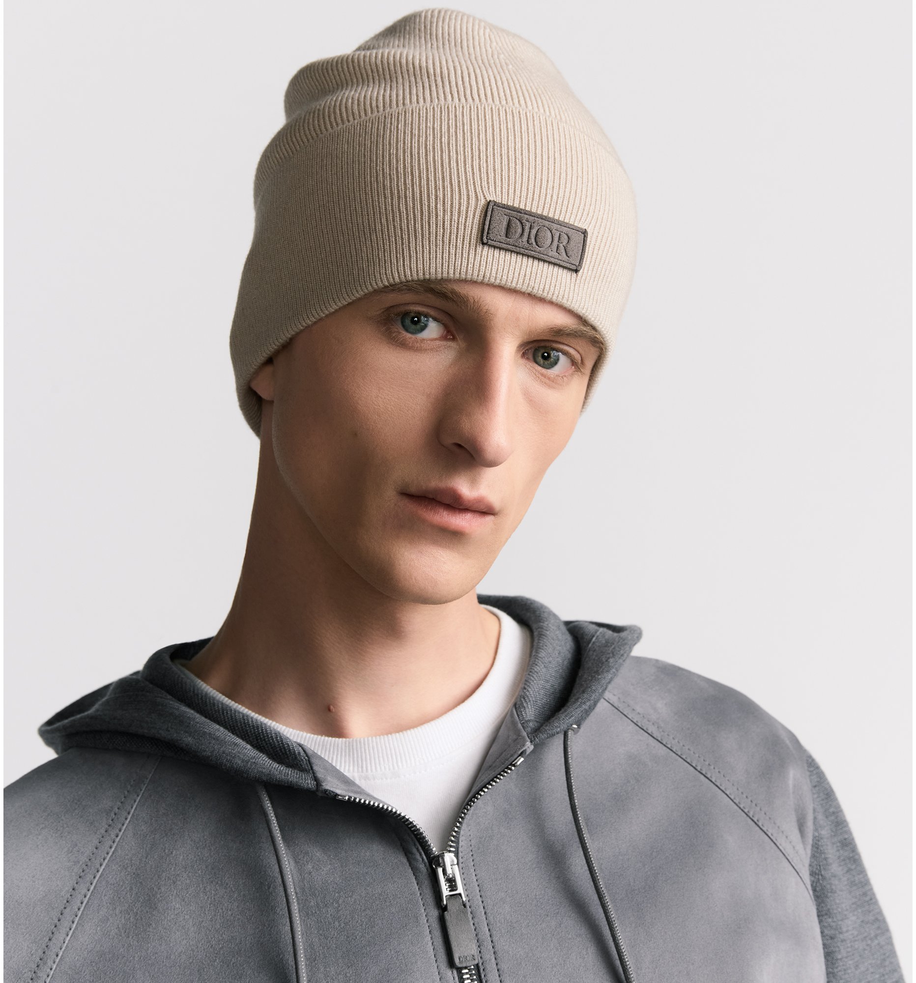 Sudadera con capucha y cremallera Dior Icons Punto Milano de lana ...