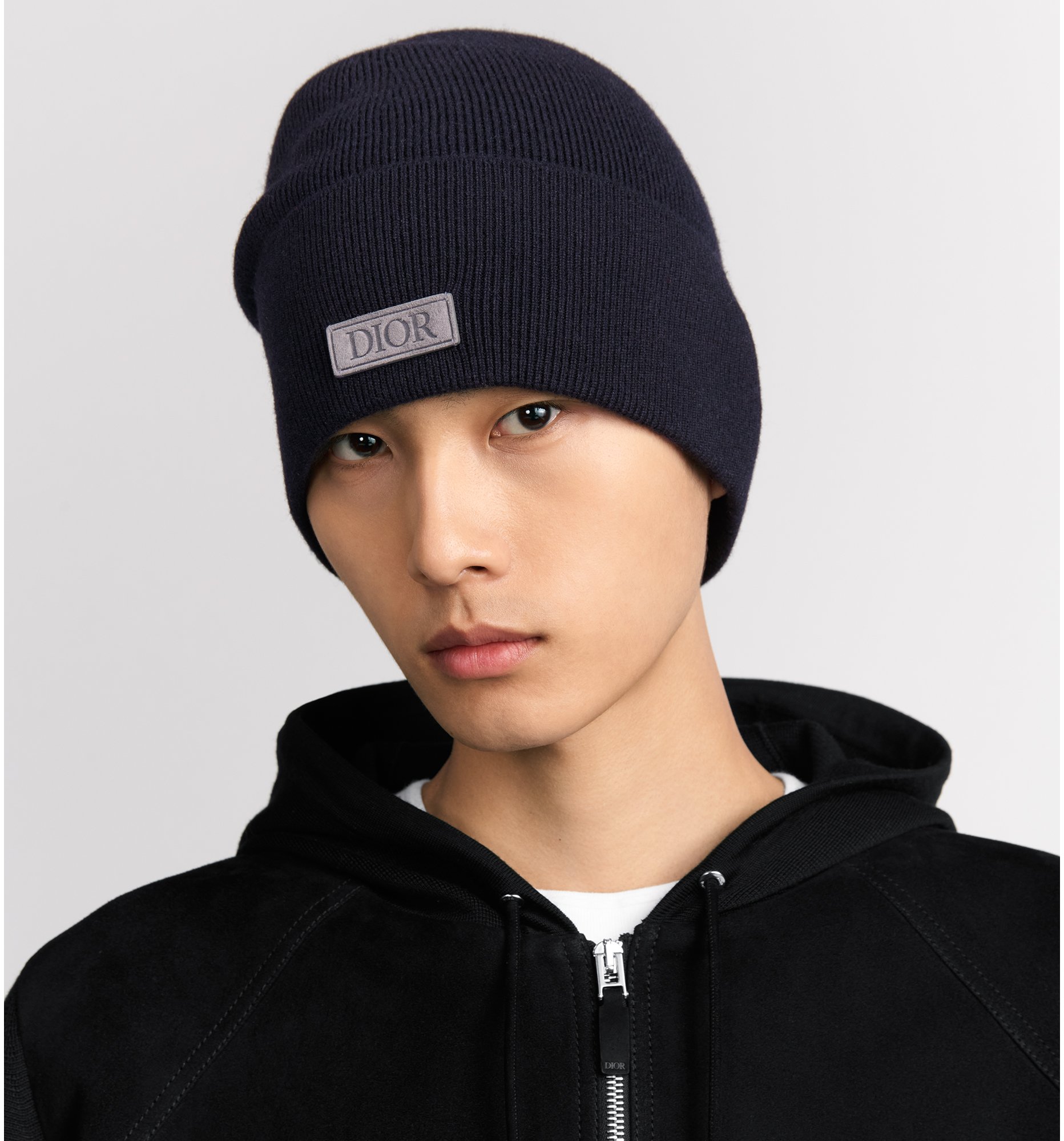 Dior Icons Beanie Navy Blue Cashmere | DIOR