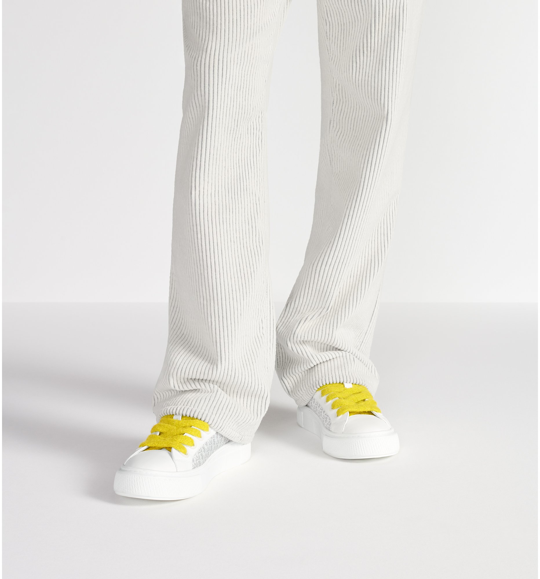 DIOR AND KAWS B33 Sneaker – LIMITED AND NUMBERED EDITION White Calfskin ...