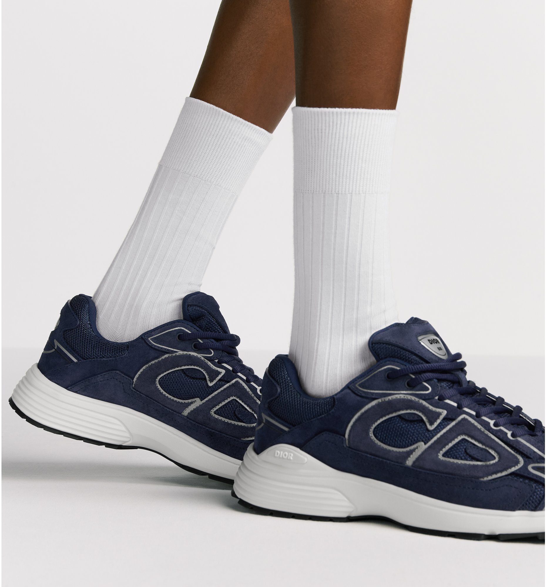 B30 Countdown Sneaker Navy Blue Suede | DIOR
