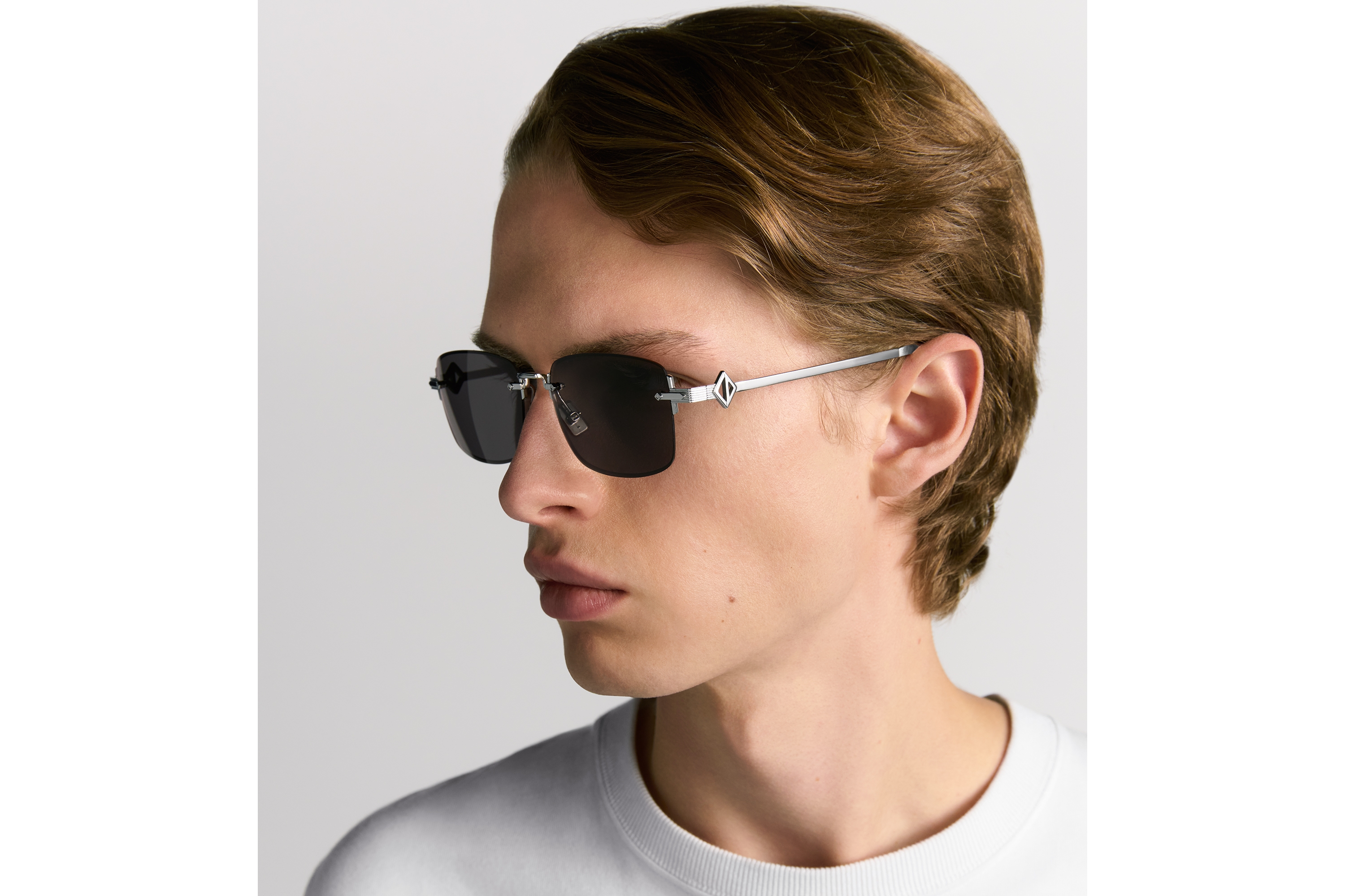 CD Diamond S11U Gray Rectangular Sunglasses | DIOR