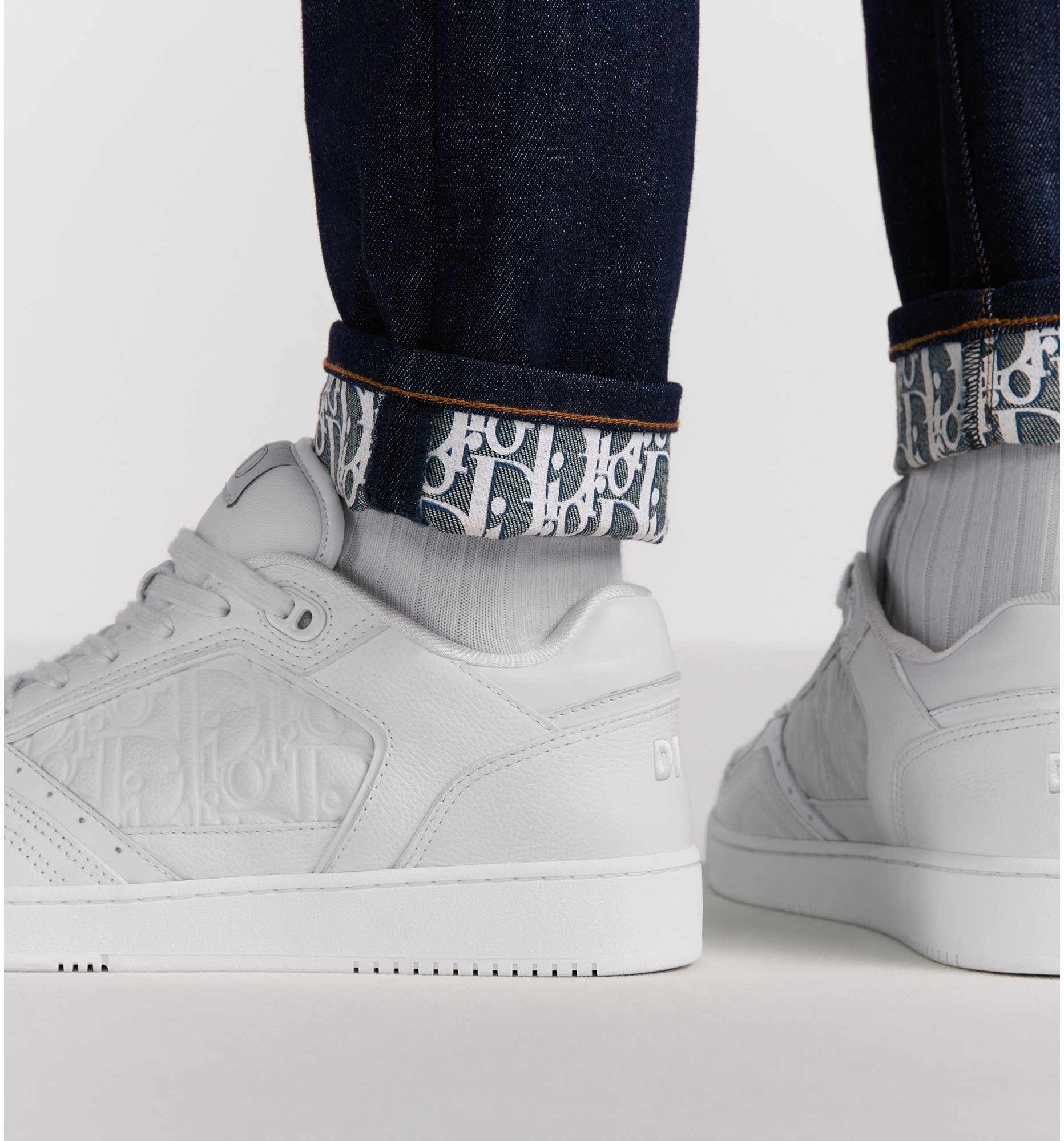 Slim-Fit Dior Oblique Jeans Blue Raw Cotton Denim | DIOR