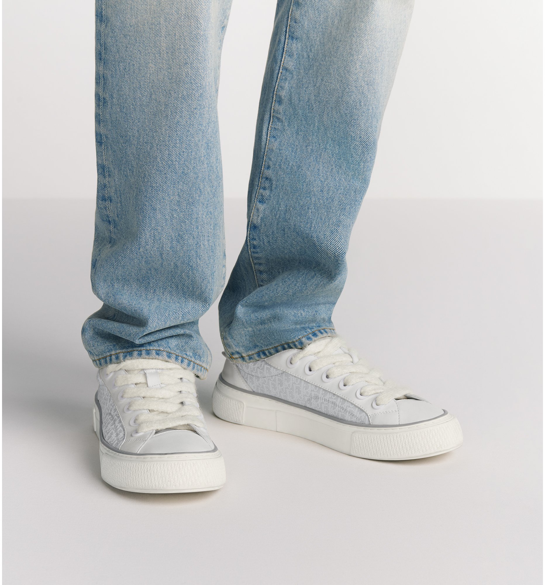 B33 Spin Sneaker - LIMITED EDITION White Smooth Calfskin and Dior ...