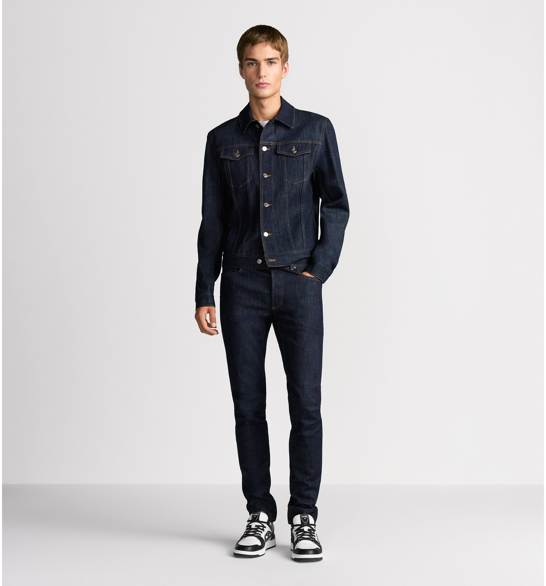 Dior Oblique Jacket Blue Raw Cotton Denim | DIOR