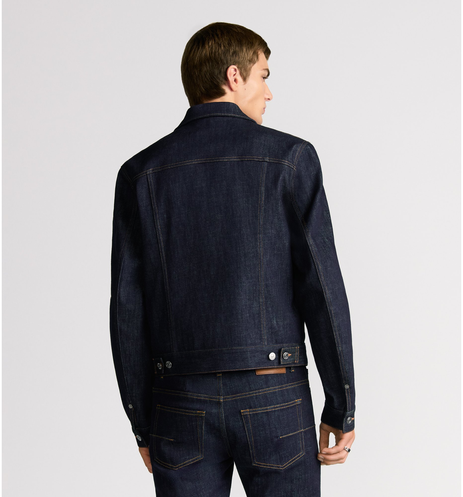 Dior Oblique Jacket Blue Raw Cotton Denim | DIOR