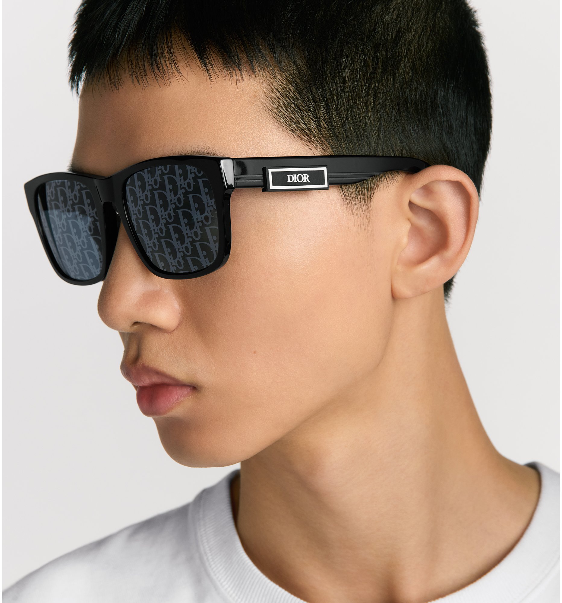 DiorB23 S2F Black Rectangular Sunglasses | DIOR