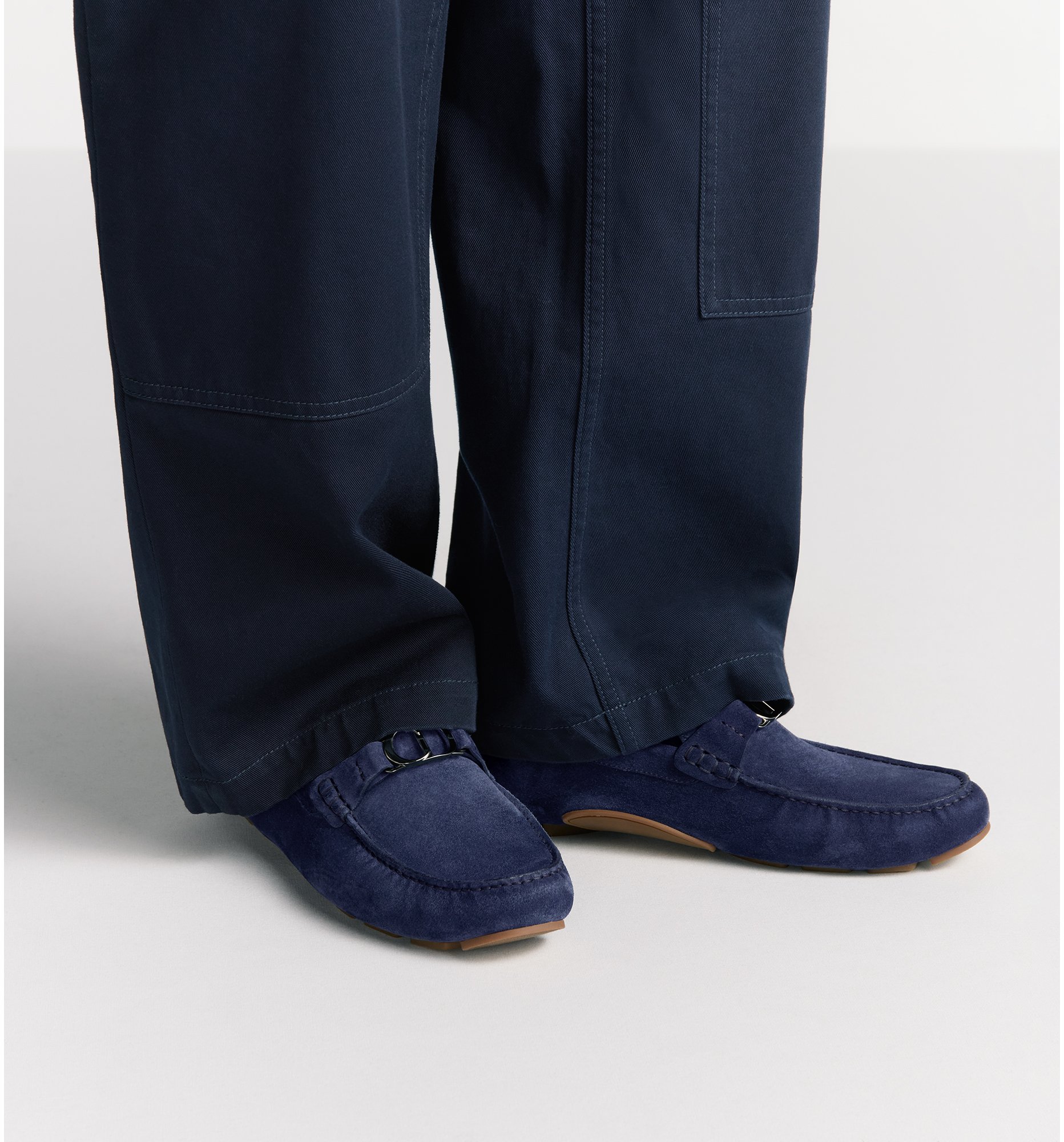 Dior Odéon Loafer Navy Blue Suede | DIOR