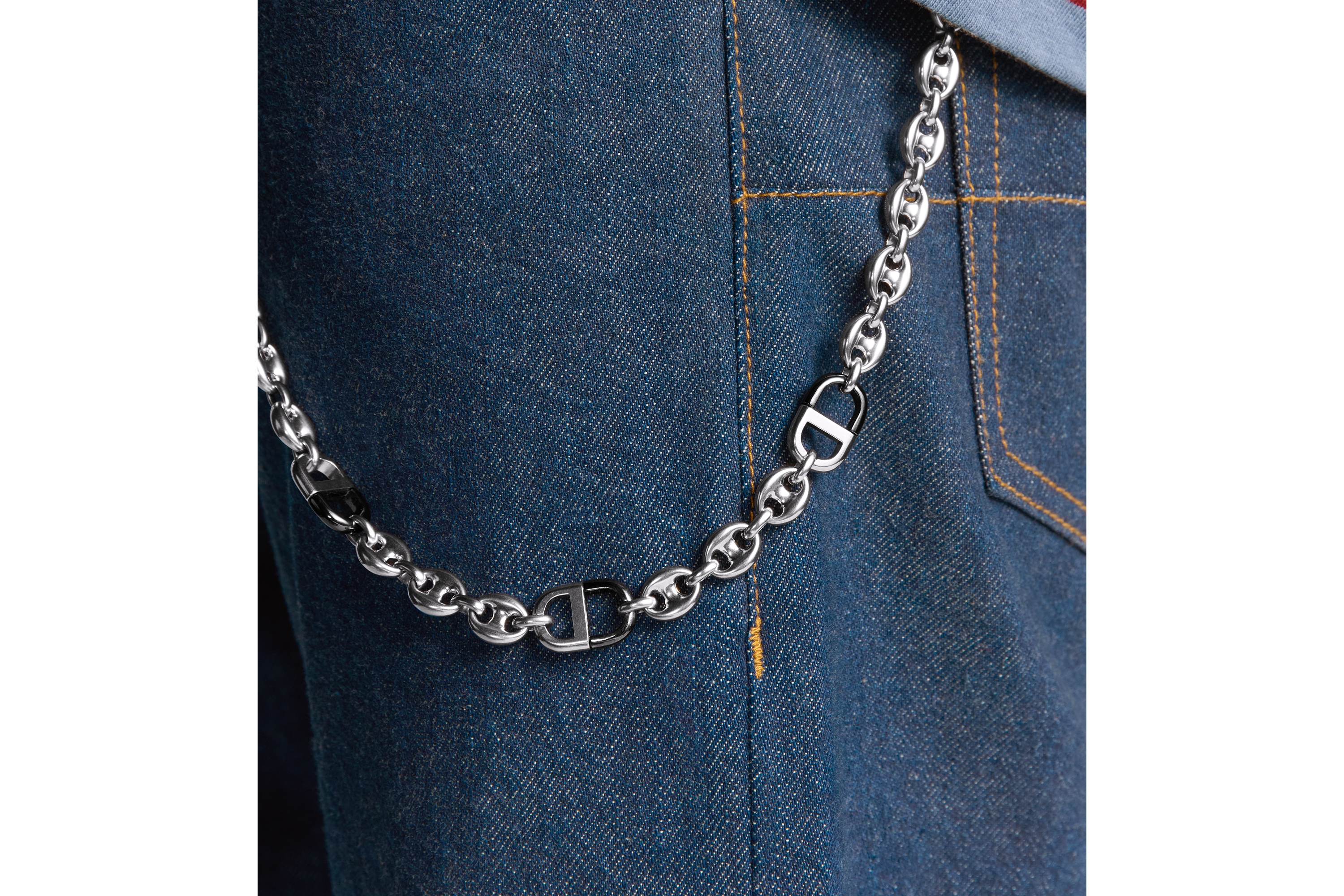 Dior 8 Pants Chain Silver- and Ruthenium-Finish Brass | DIOR