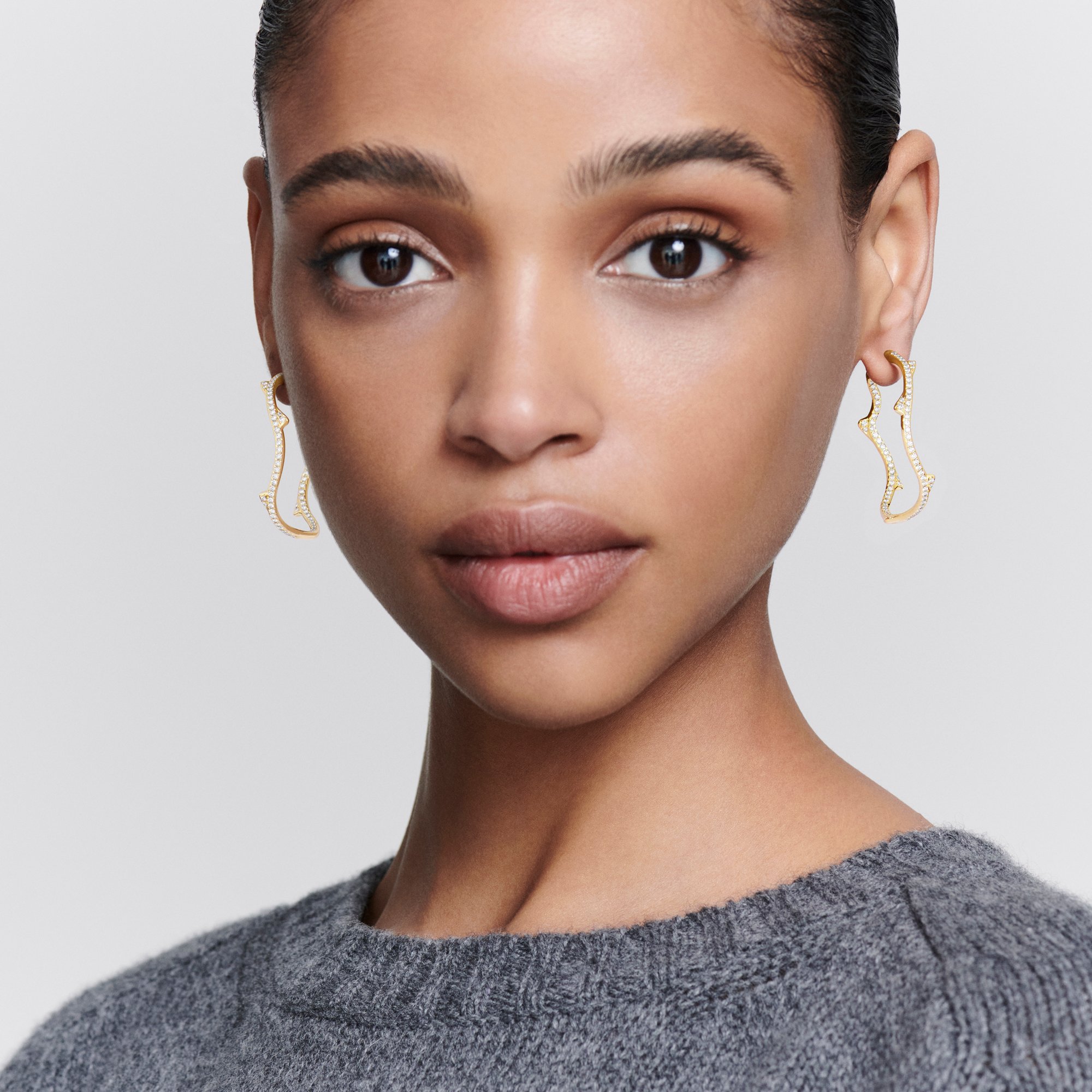 Bois de Rose Ohrringe Gelbgold und Diamanten | DIOR