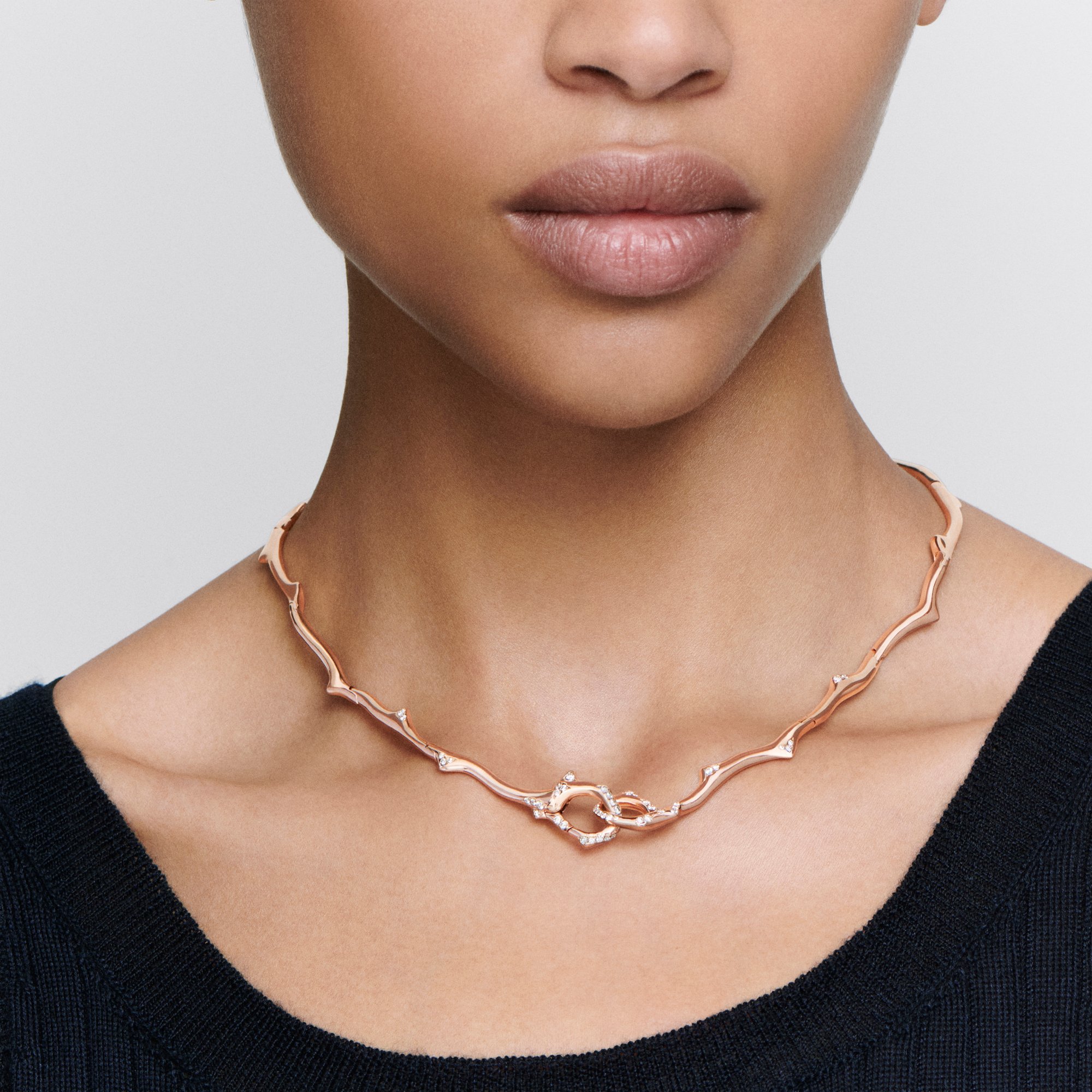 Collier Bois de Rose Or rose et diamants | DIOR