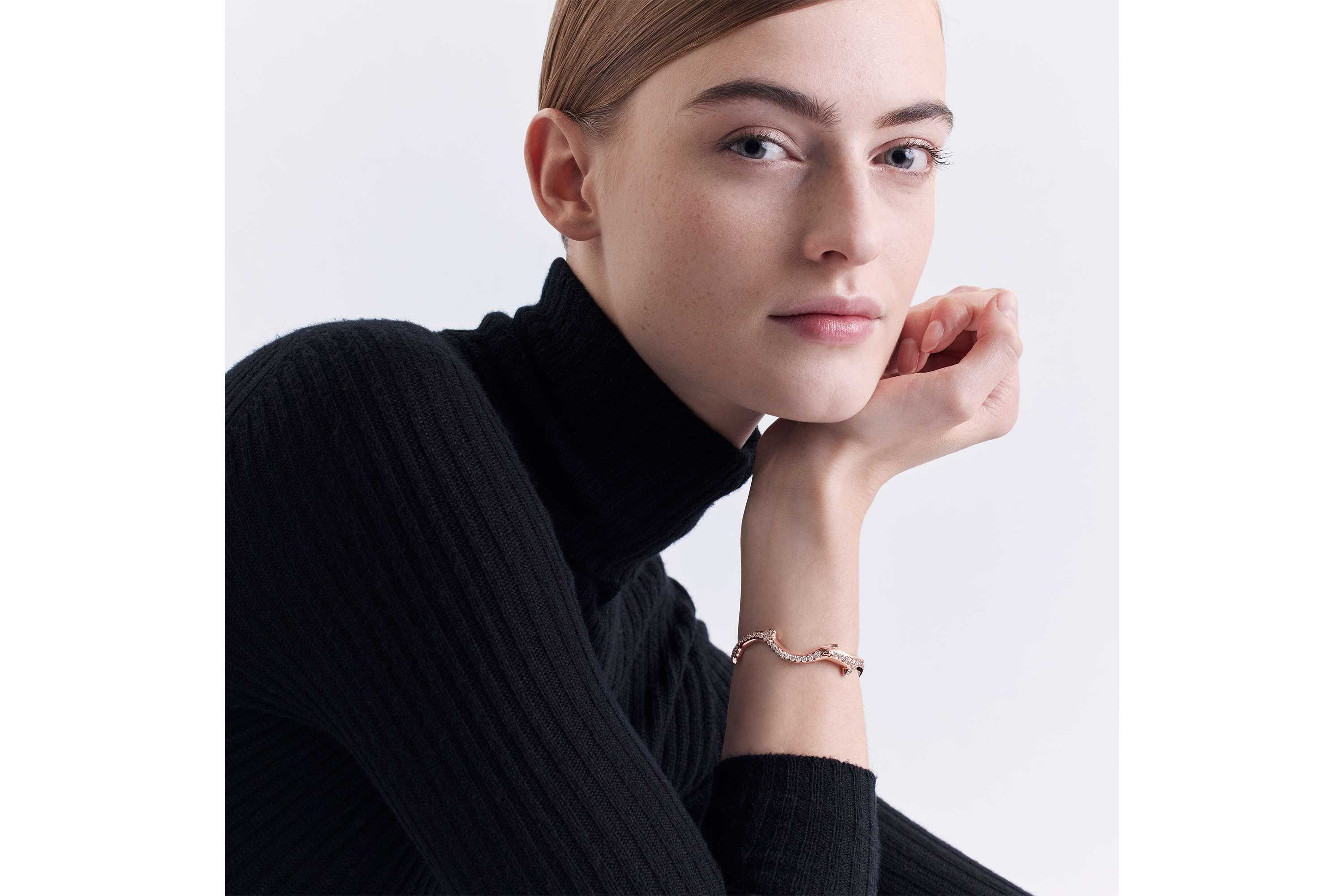 Bracciale Bois de Rose Oro rosa e diamanti | DIOR