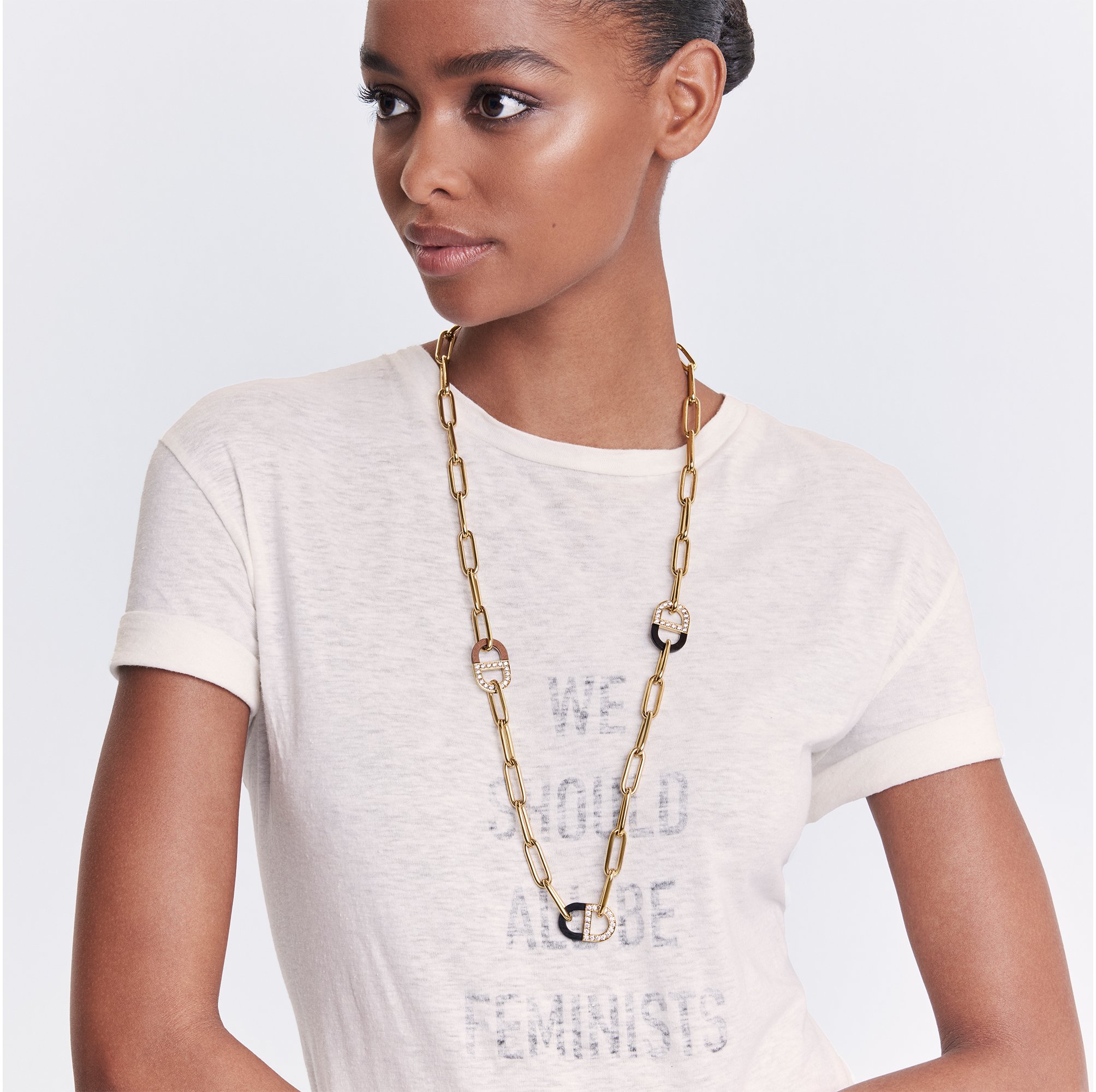 Collana lunga Color Dior Oro giallo, diamanti ed ebano | DIOR