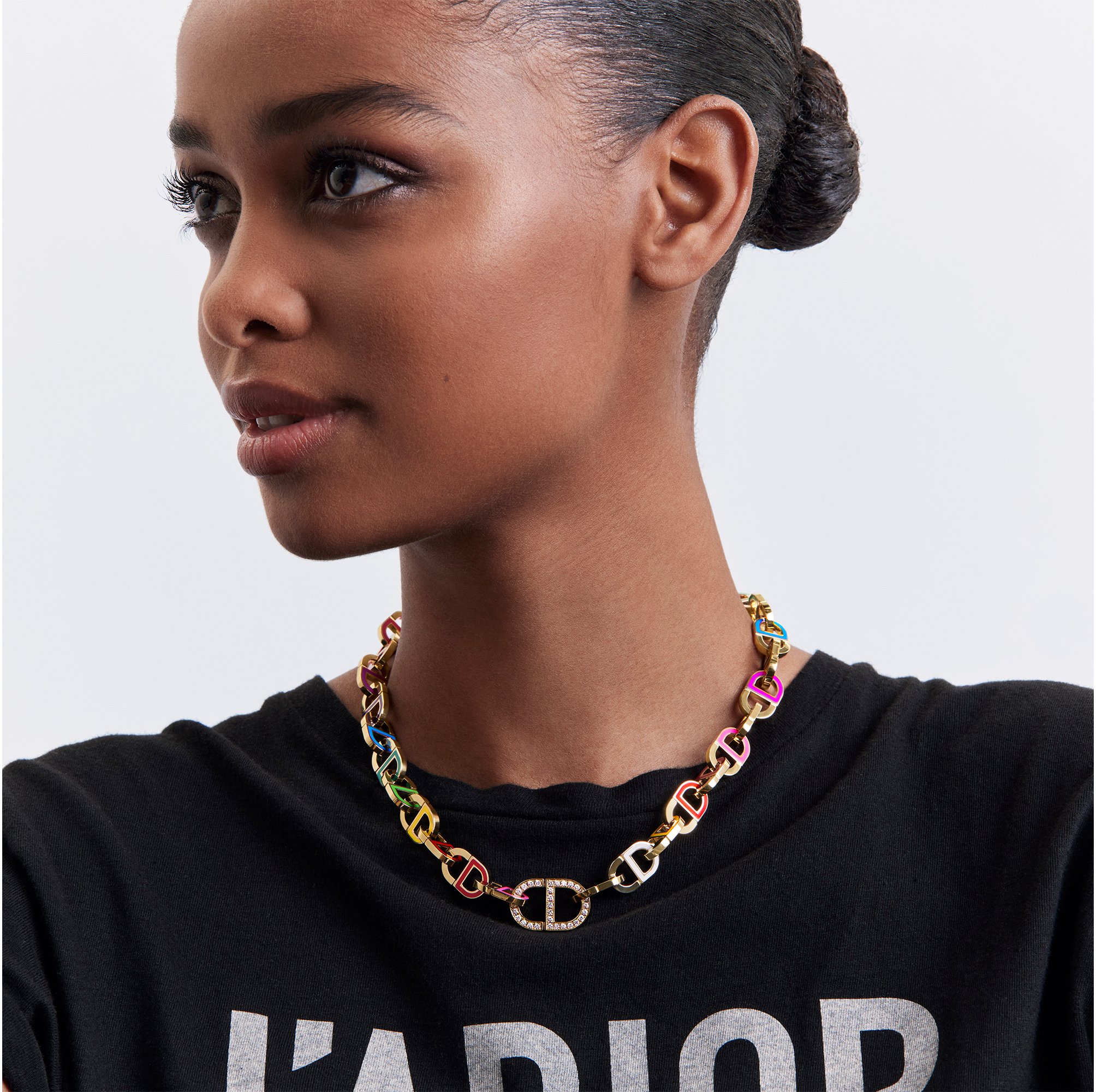 Color Dior Modular Necklace and Bracelet Yellow Gold, Diamonds and ...