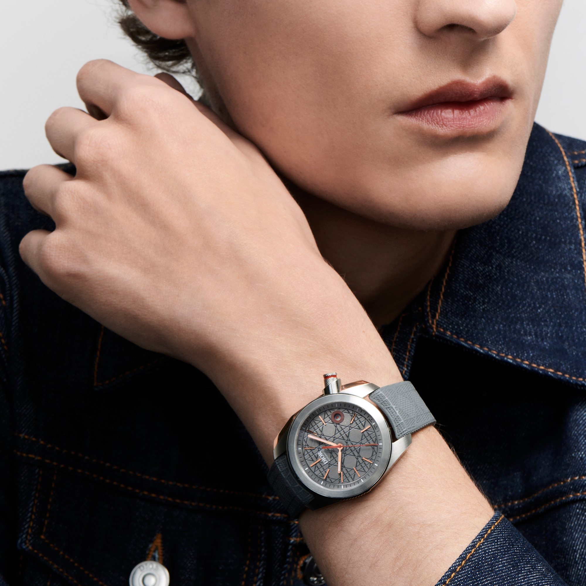 Chiffre Rouge Ø 38 mm, automático, acero, protector de corona de oro ...