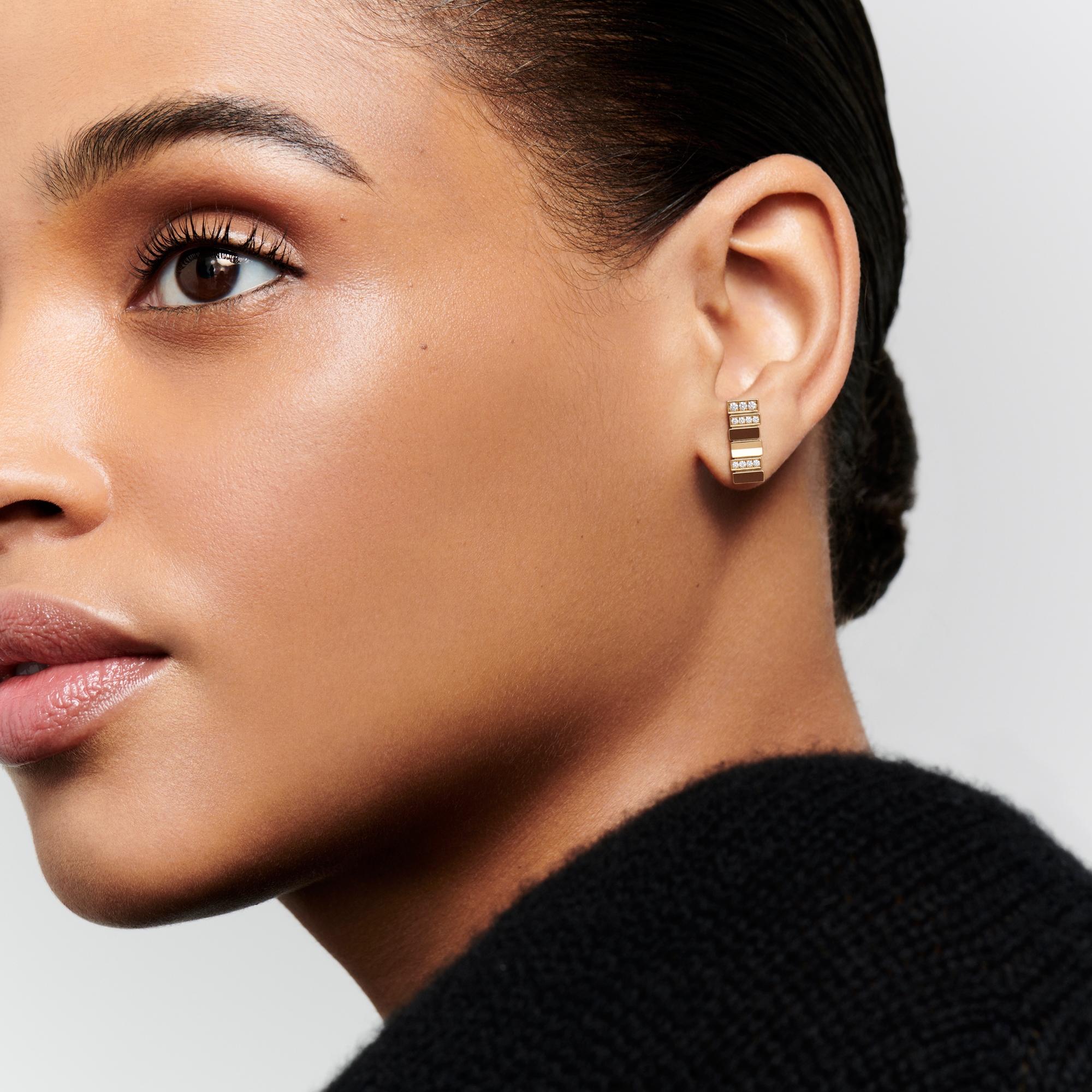 GEM DIOR Single Earring Yellow Gold and Diamonds | DIOR